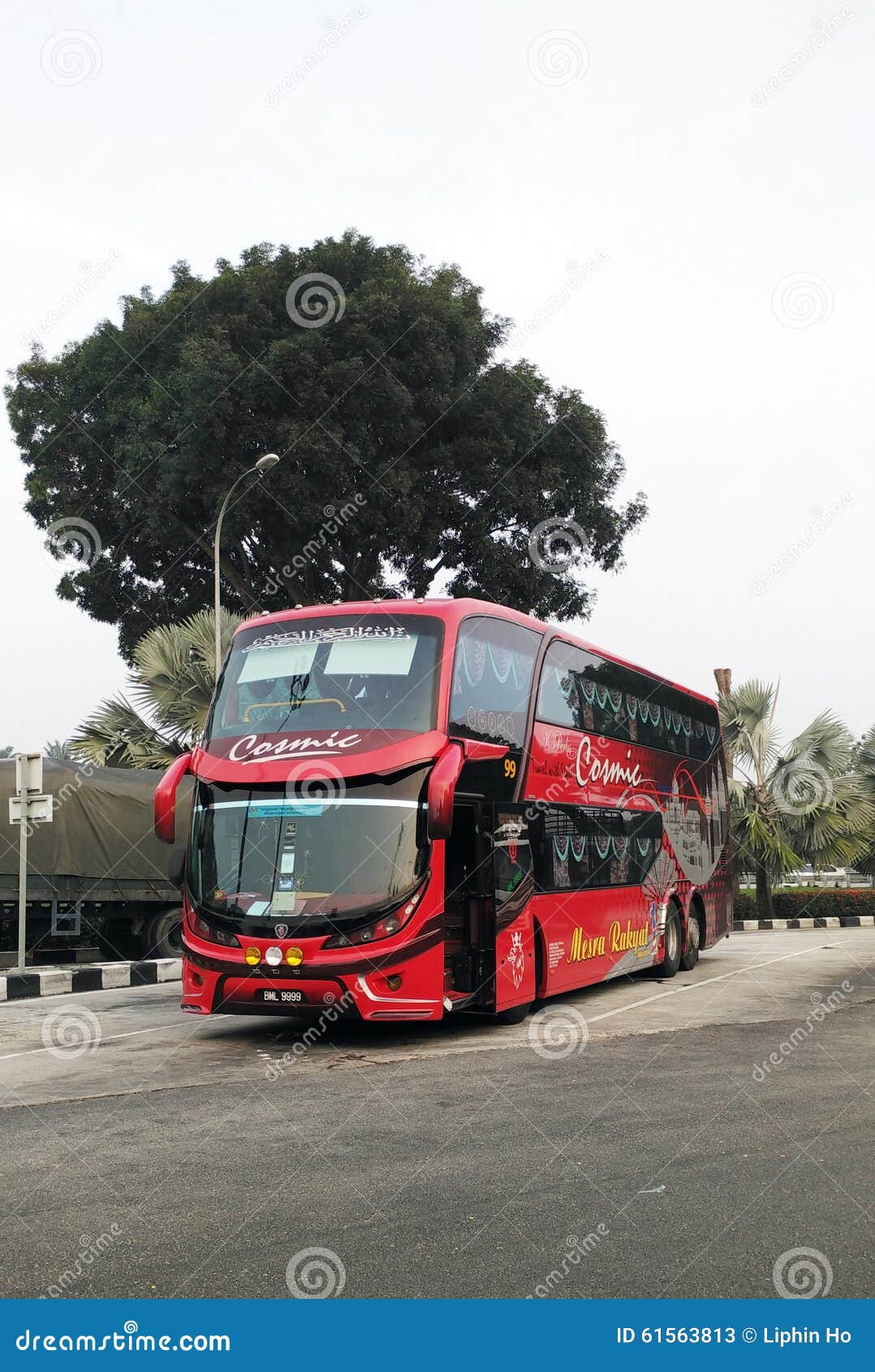 Bus Cosmic in Malaysia editorial stock photo. Image of highway - 61563813