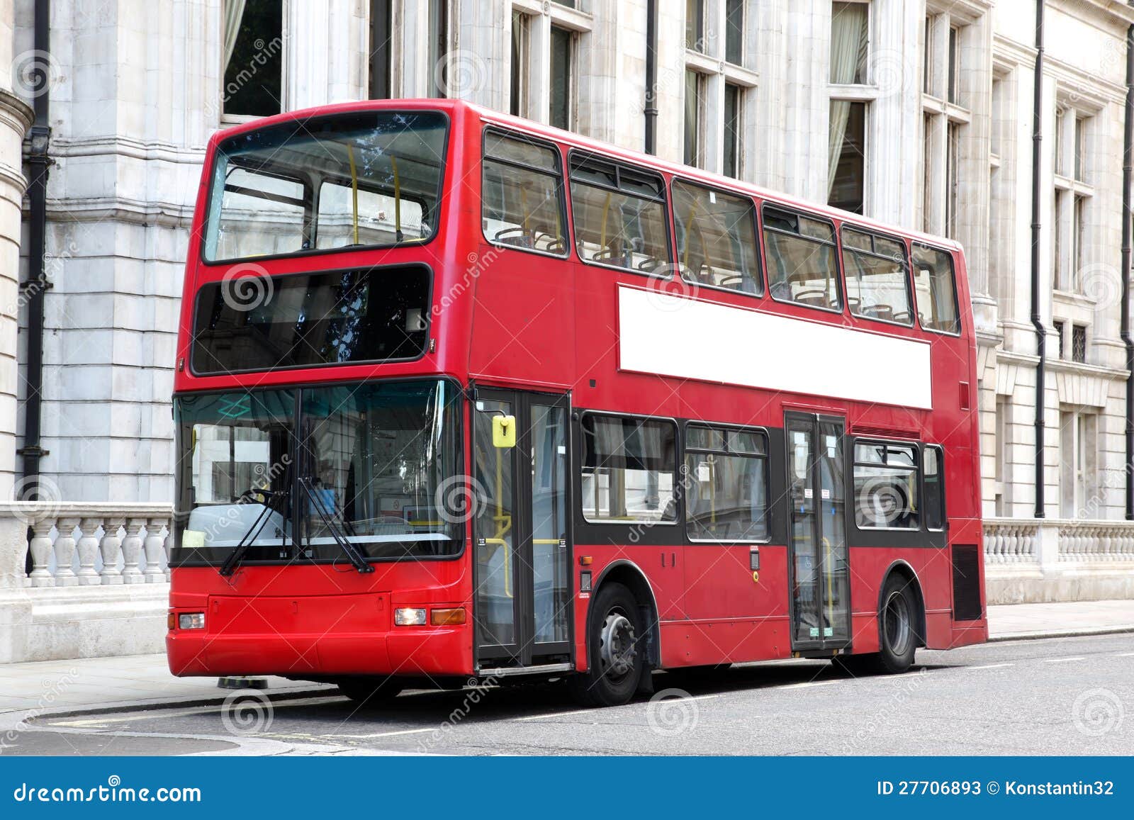 Bus De Rouge De Double Pont De Londres Image stock - Image du route ...