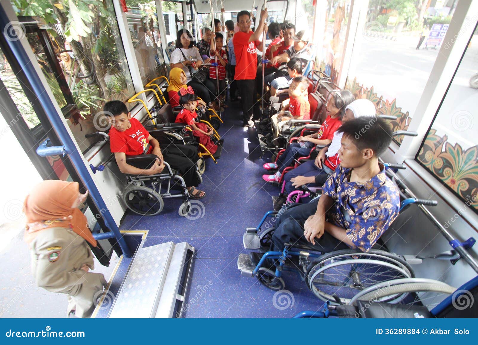 Bus for disabled people editorial stock image. Image of olympic - 36289884
