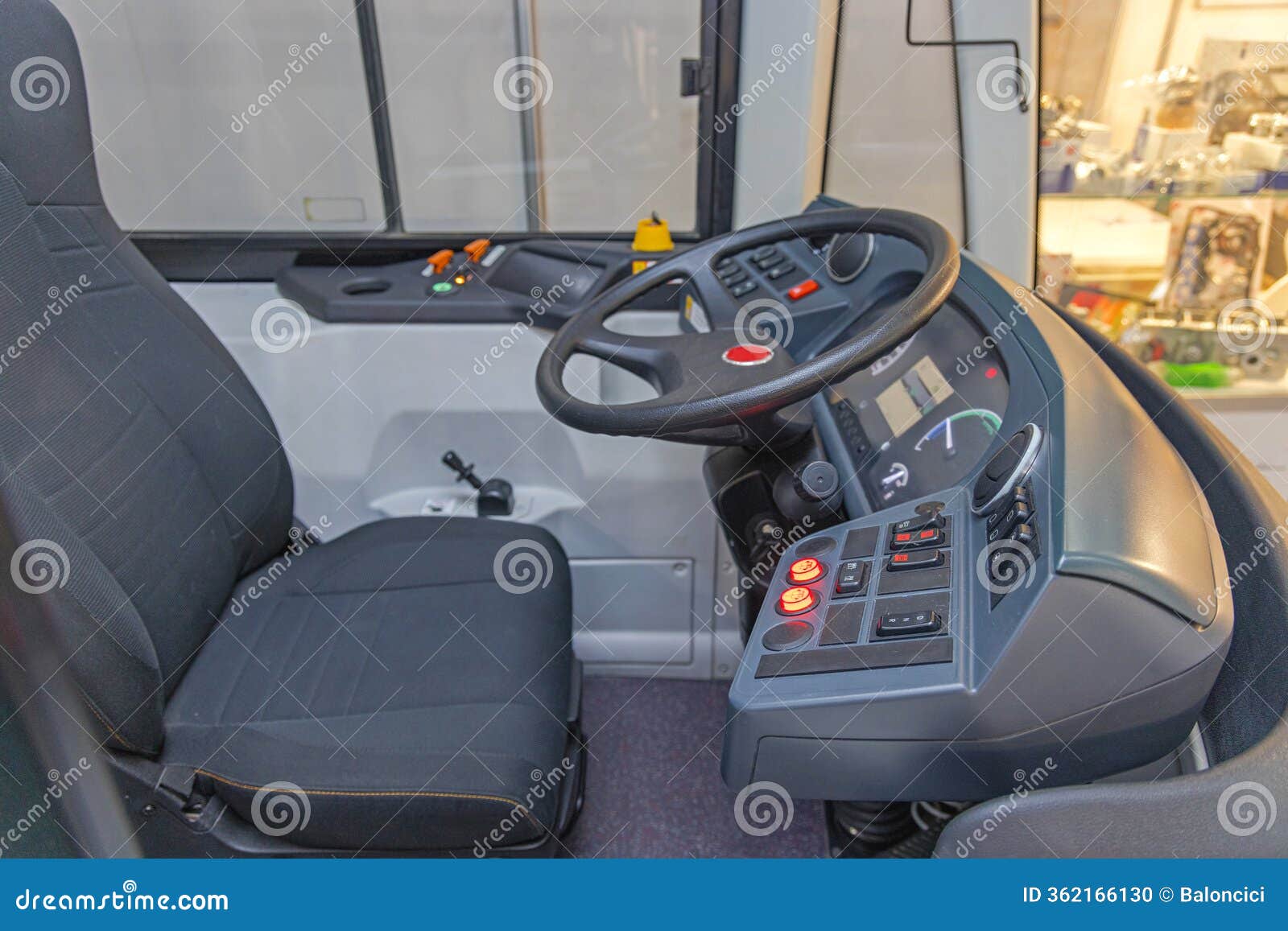 Bus Driver Cabin stock photo. Image of transportation - 362166130