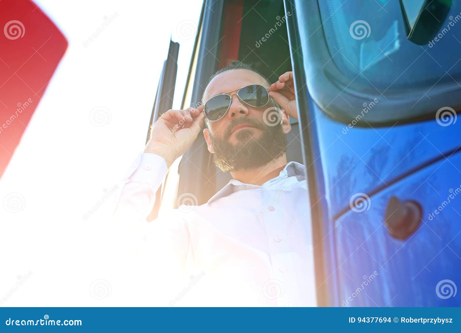 Bus driver stock photo. Image of people, smiling, friendly - 94377694