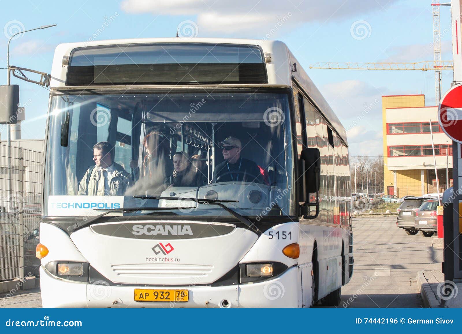 The Bus Driver with Passengers while Driving. Editorial Photo - Image ...