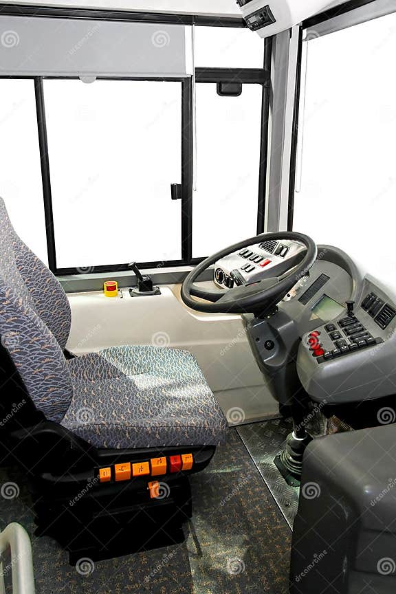 Bus driver seat stock image. Image of dashboard, cockpit - 9918639