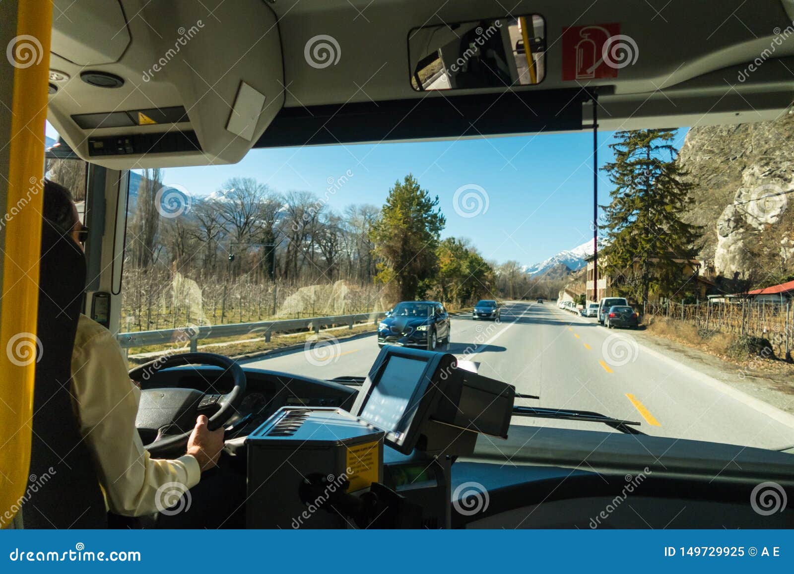 Bus driver at work stock image. Image of approve, male - 149729925