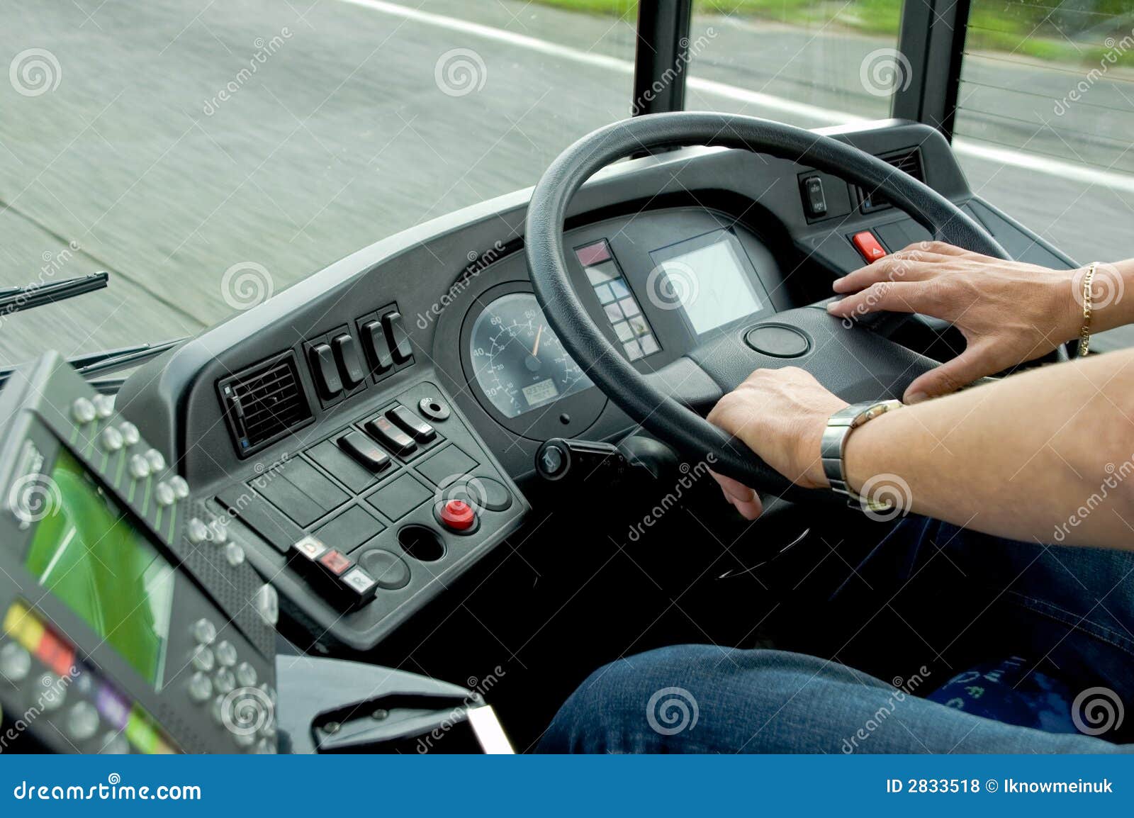 Bus Driving stock photo. Image of dashboard, public, wheels - 2833518