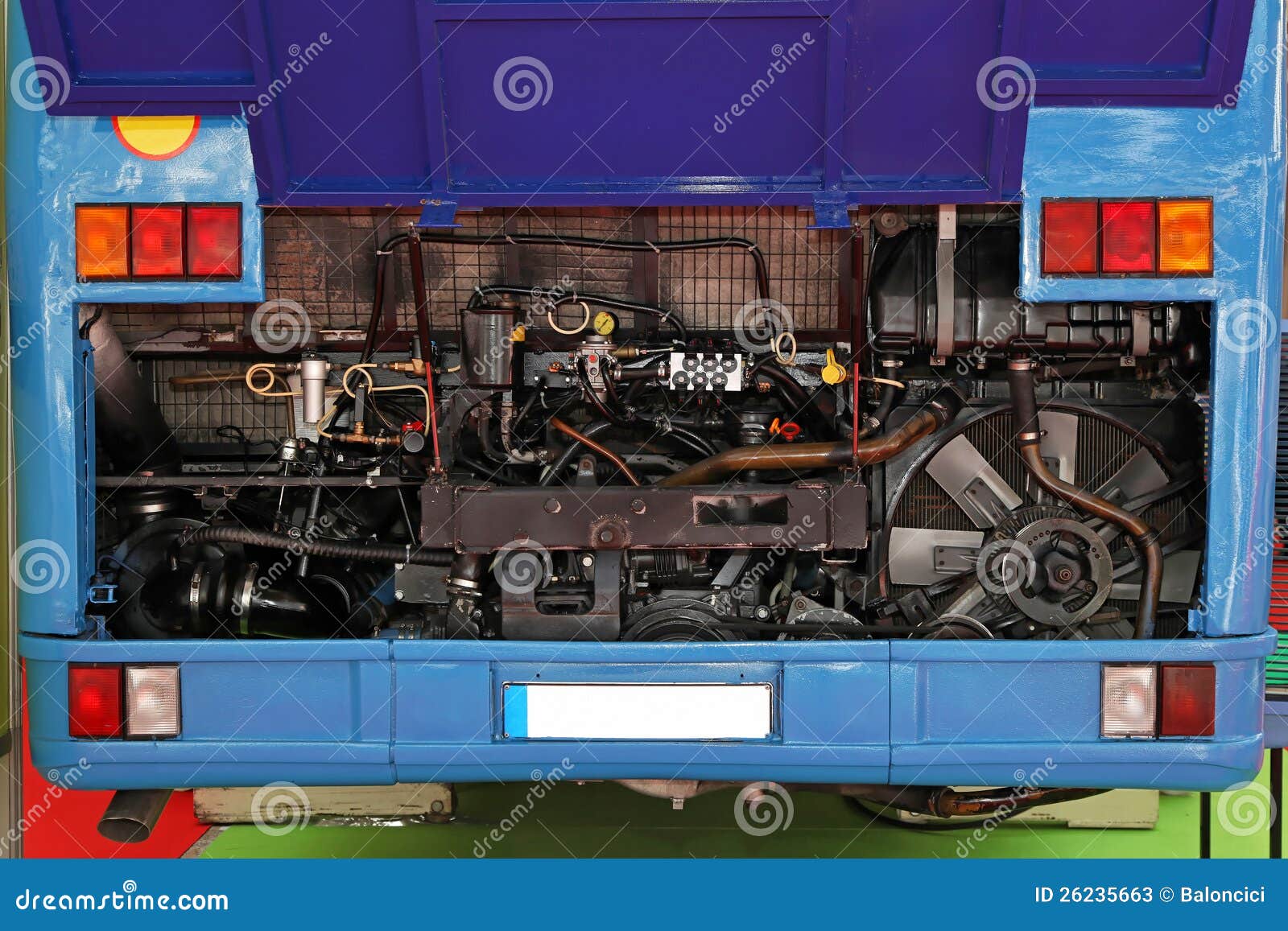Bus engine stock image. Image of engine, hood, transport - 26235663