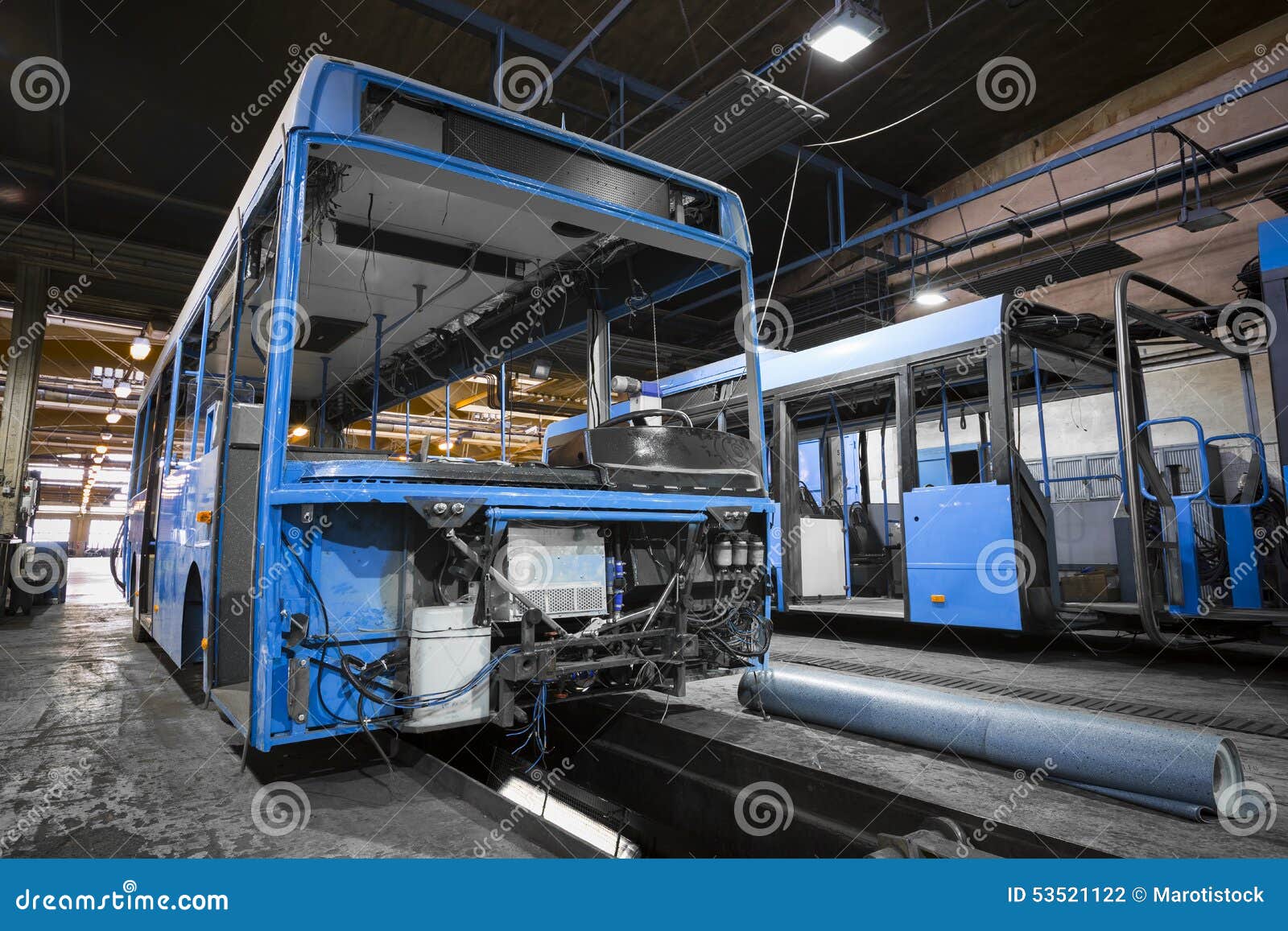 Bus Frame Structure during the Renovation of the Repair Shop Stock ...