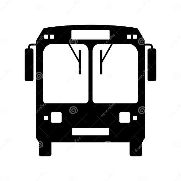 Bus front view stock vector. Illustration of passenger - 143930906