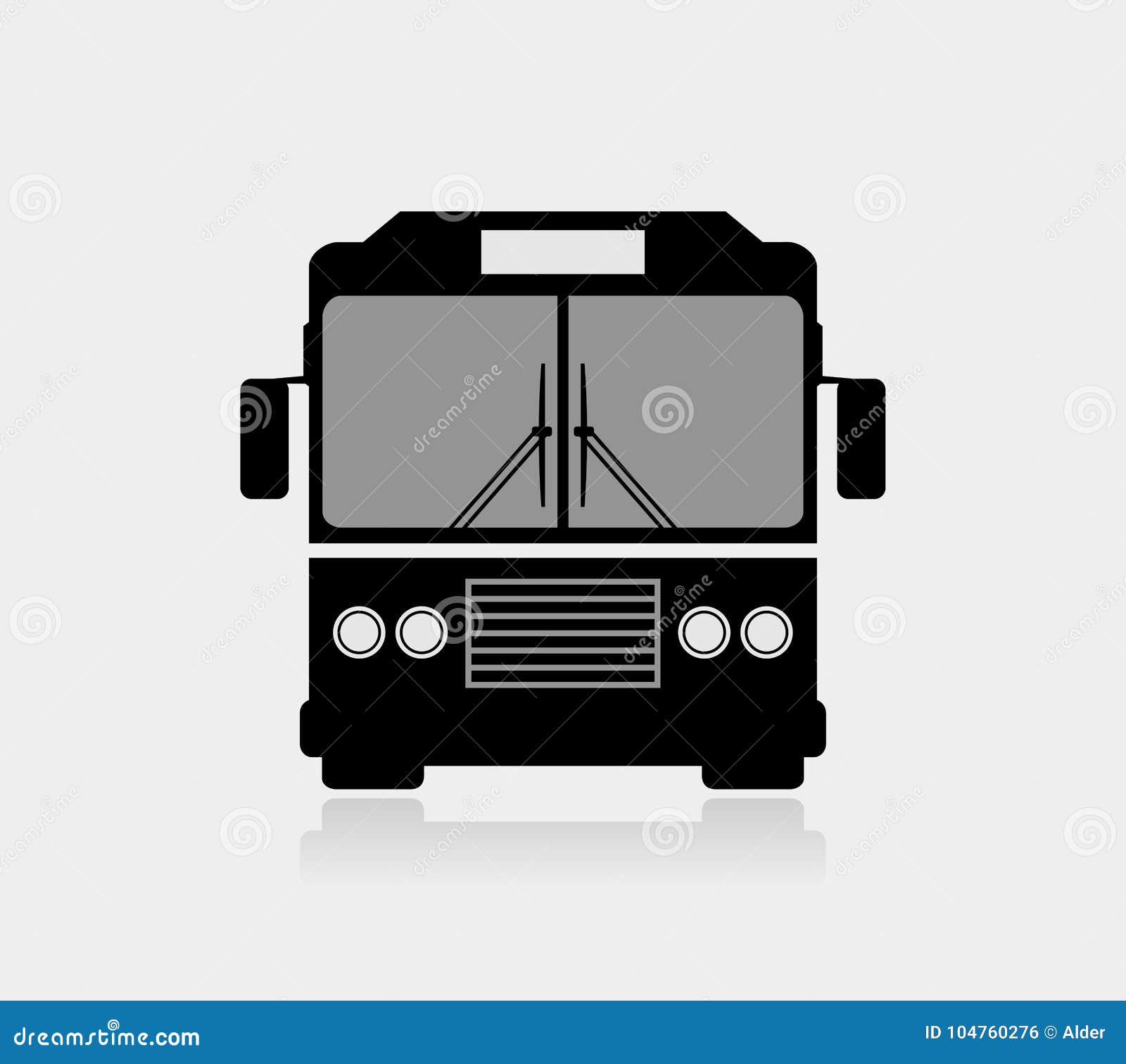 Bus icon stock vector. Illustration of public, template - 104760276
