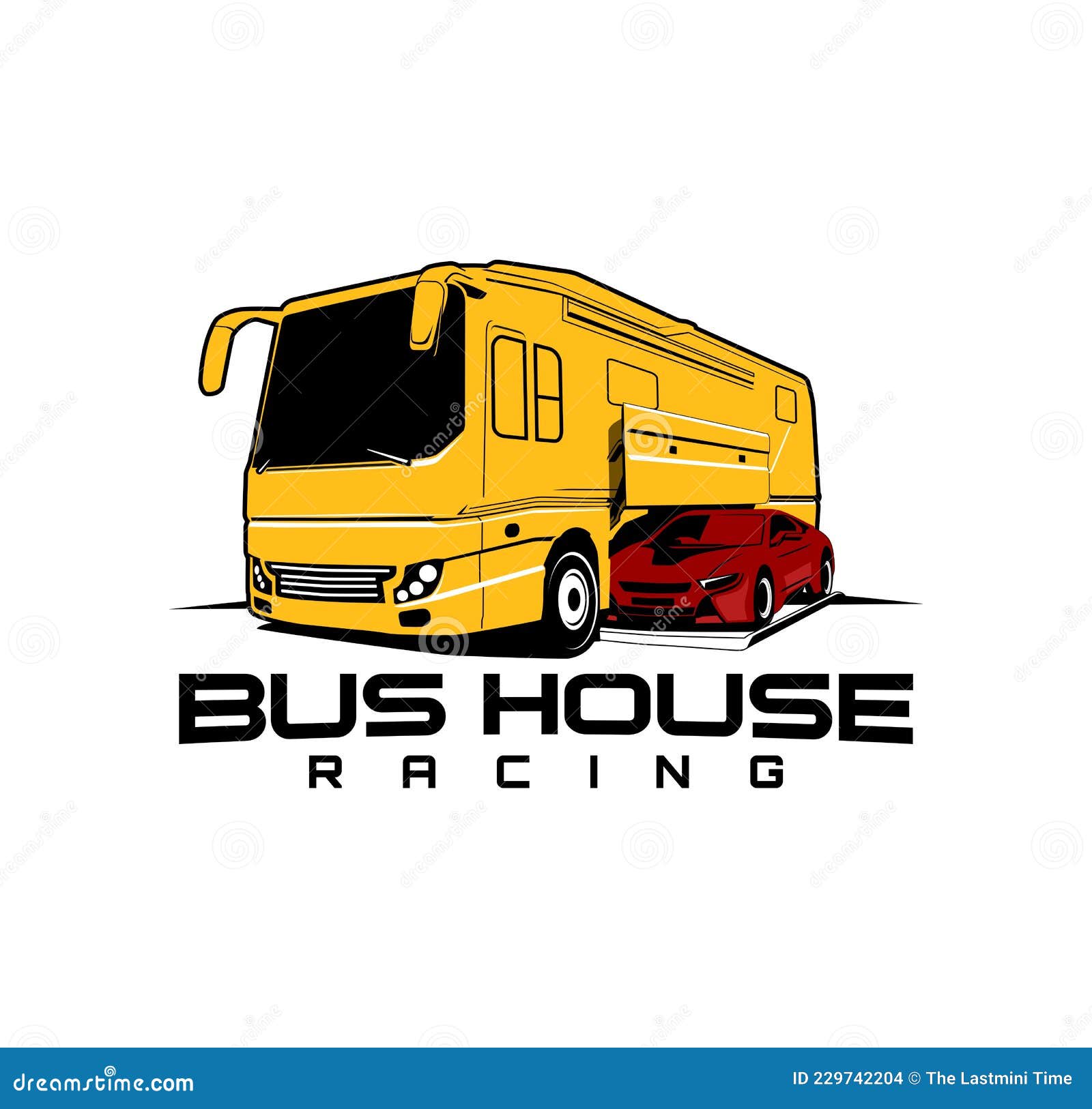 Bus house design logo stock vector. Illustration of transport - 229742204