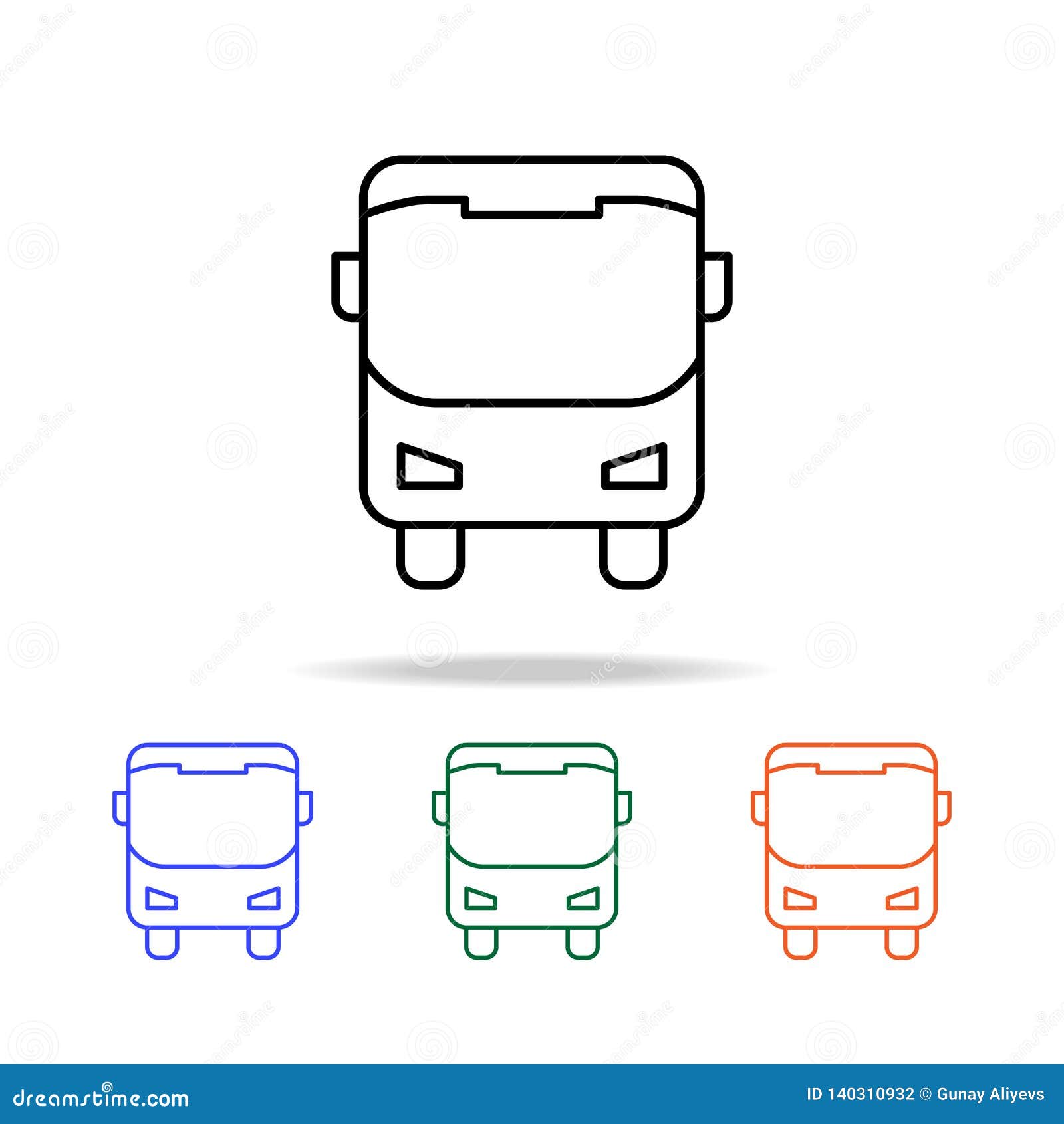 Bus Icon. Elements of Simple Web Icon in Multi Color. Premium Quality ...