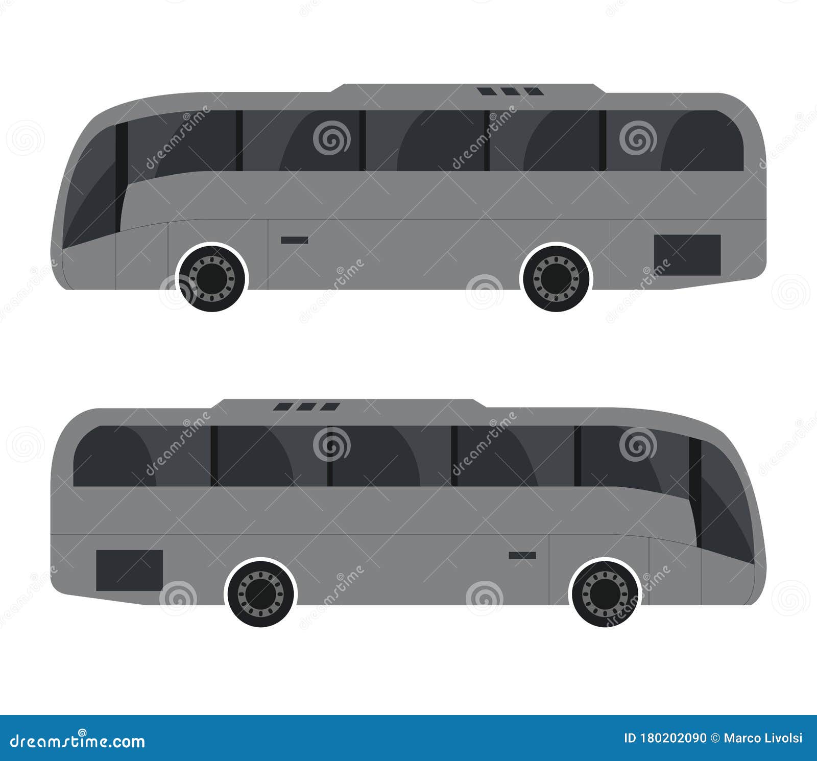 Bus Icon Illustrated in Vector on White Background Stock Illustration ...