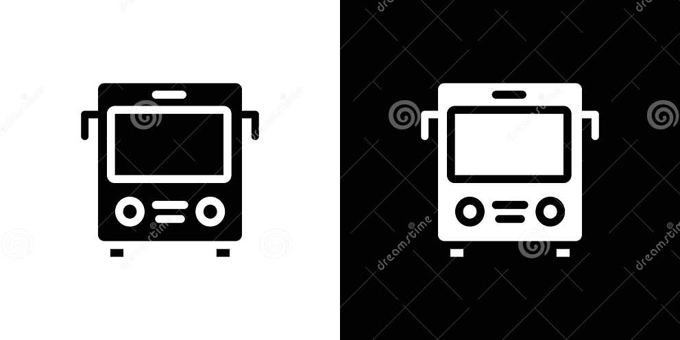 Bus icon logo set vector stock vector. Illustration of website - 332865950