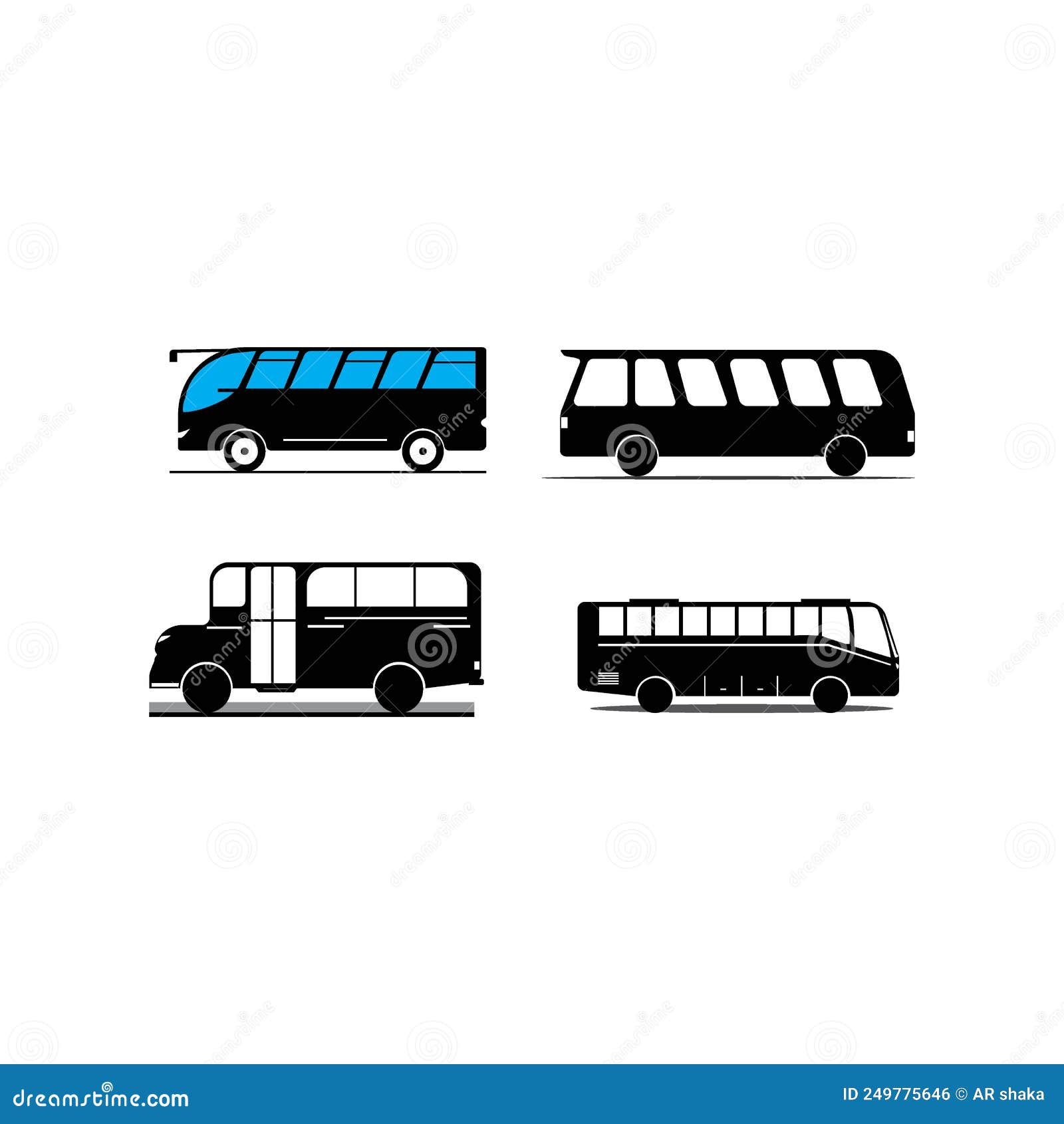 Bus Icon Logo, Vector Design Stock Vector - Illustration of simple ...