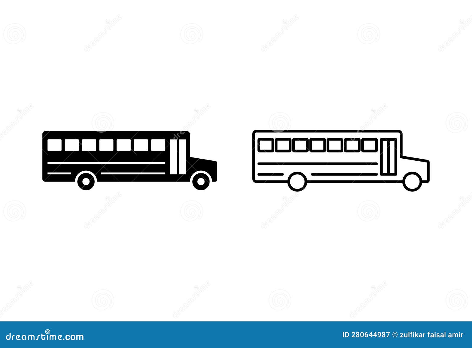 Bus icon . bus vector icon stock vector. Illustration of school - 280644987