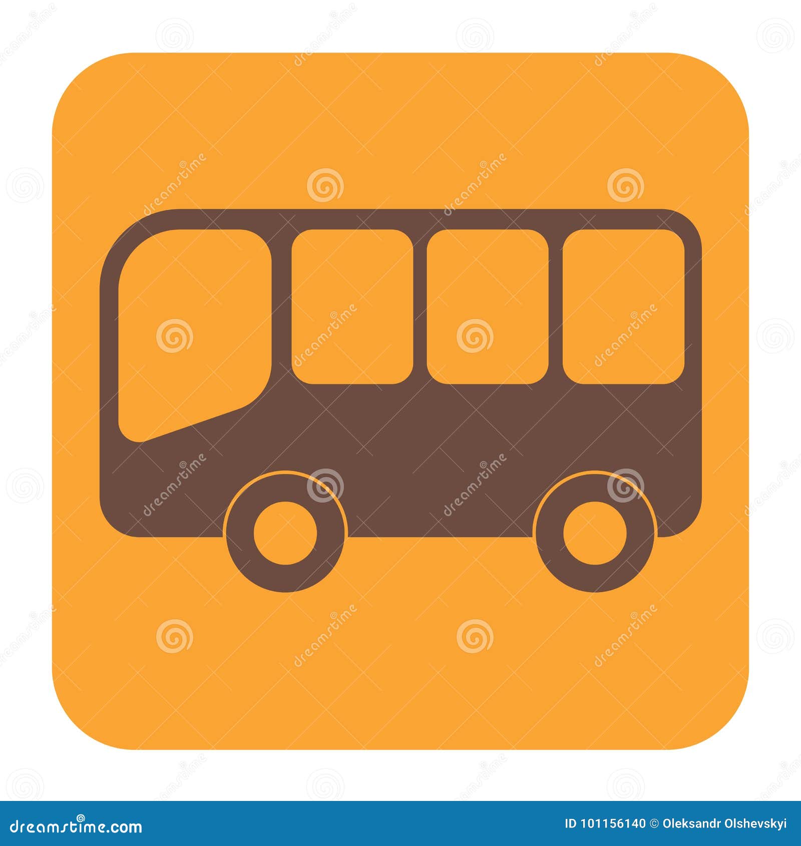 Bus icon vector stock vector. Illustration of pictogram - 101156140