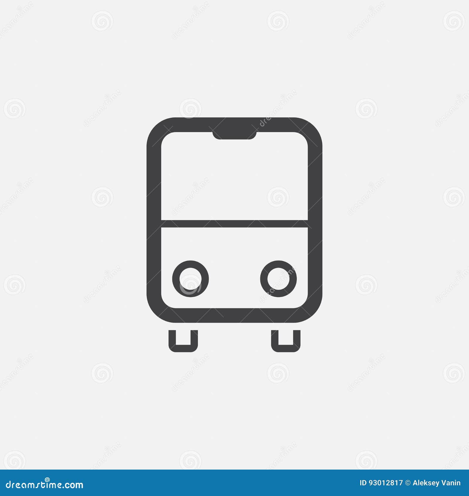 Bus Icon, Vector Logo, Linear Pictogram Isolated on White, Pixel ...