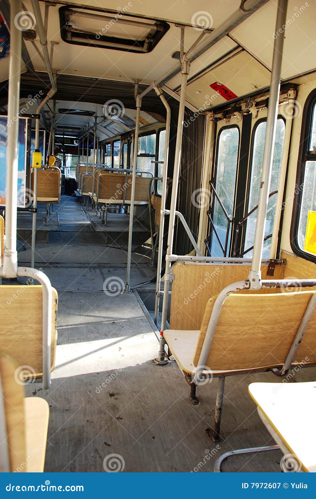 Bus inside stock image. Image of drive, moving, door, long - 7972607