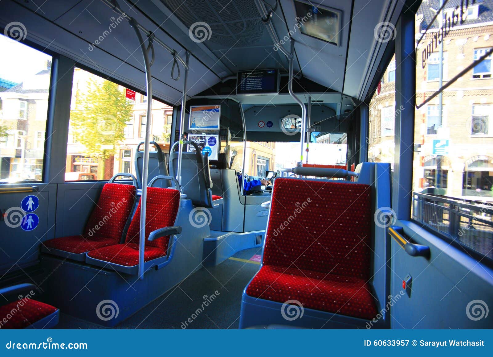 Bus interior editorial photography. Image of interior - 60633957