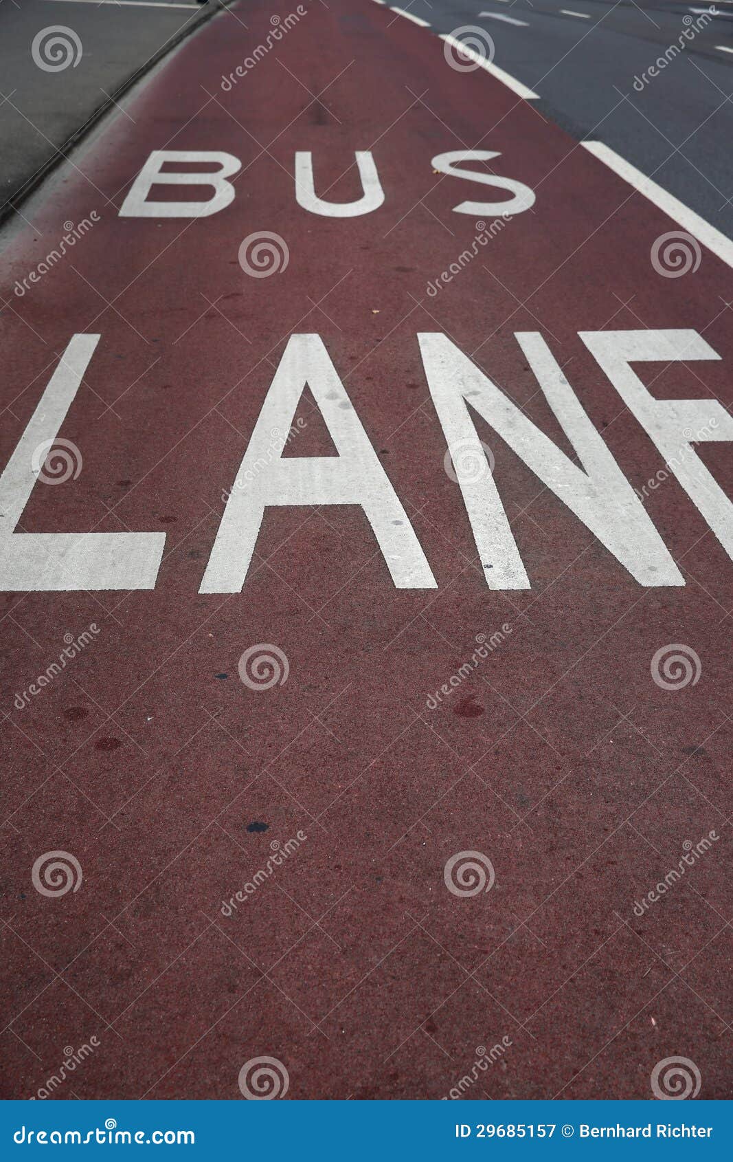 Bus Lane stock image. Image of transportation, sign, road - 29685157