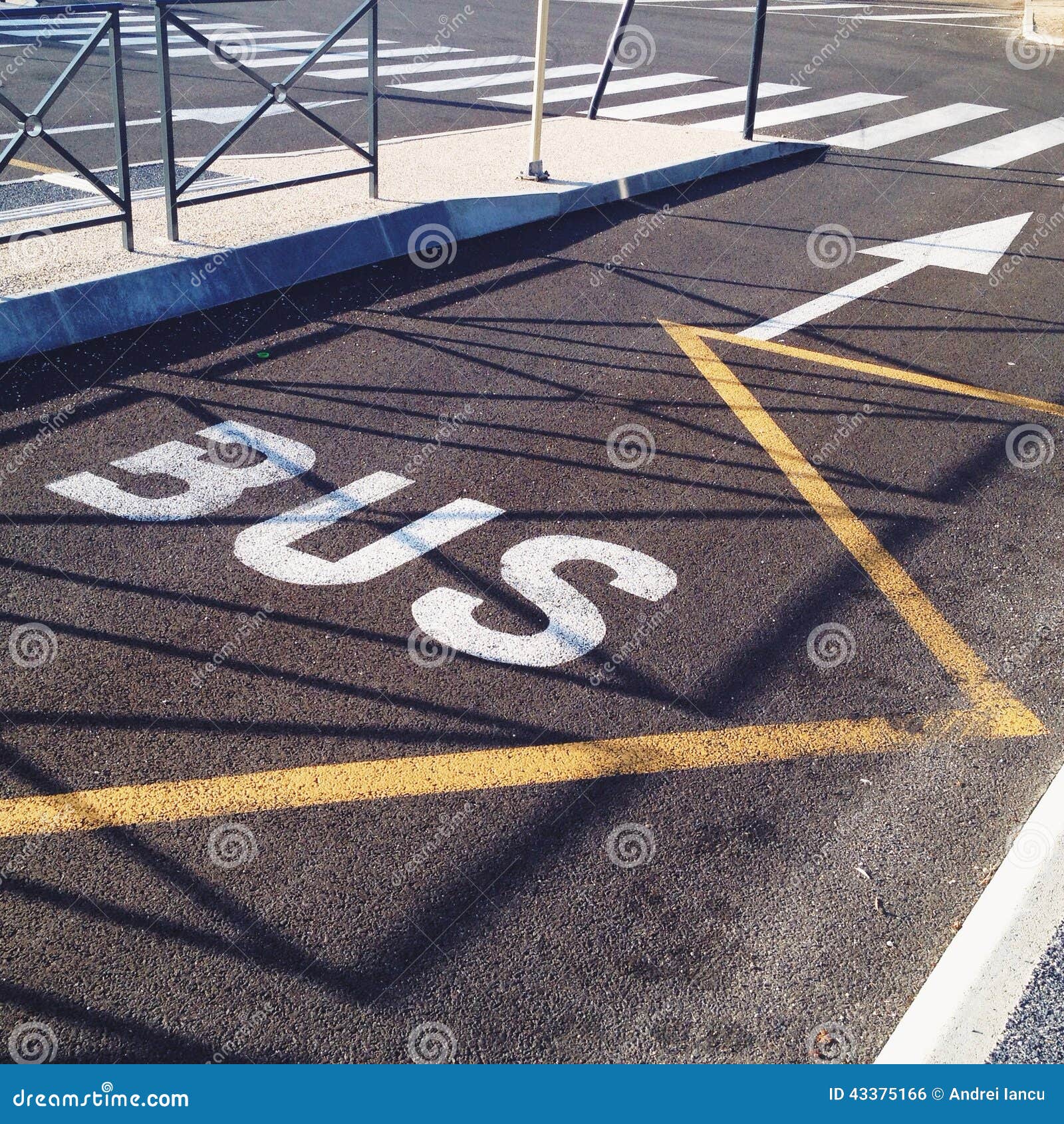Bus lane stock photo. Image of transportation, street - 43375166