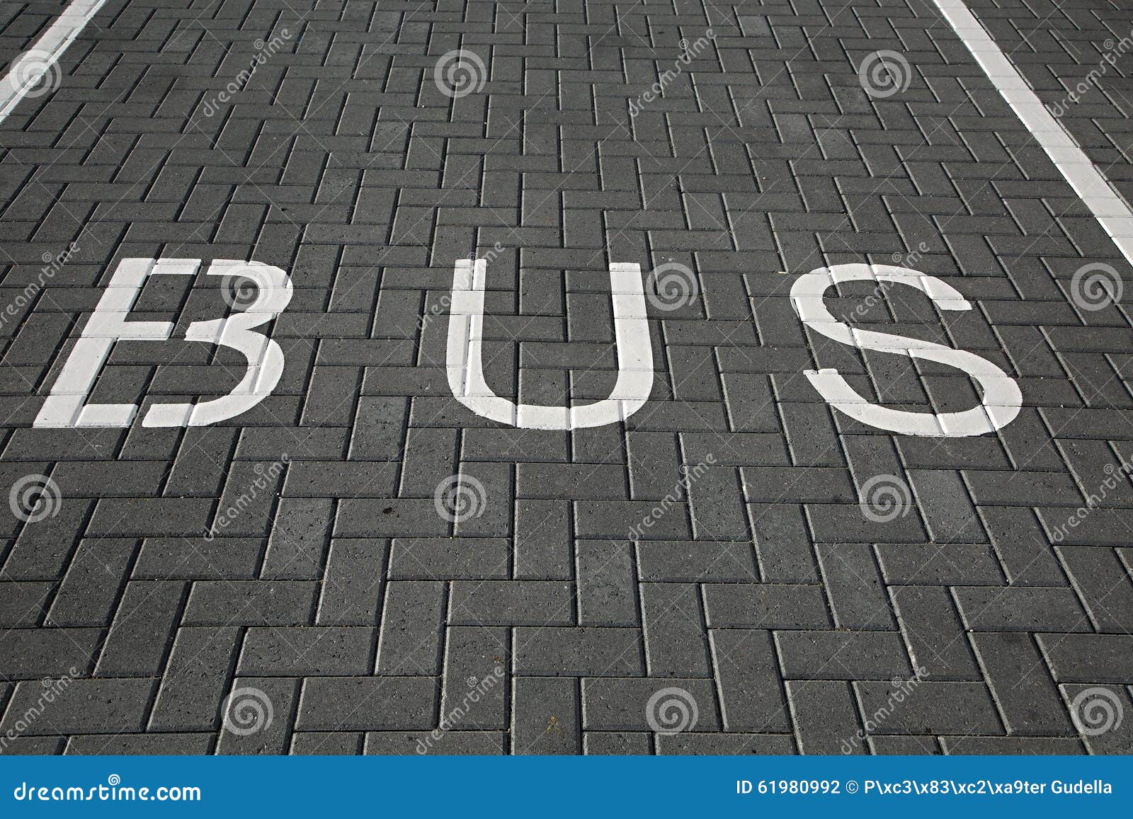 Bus Lane Sign stock photo. Image of travel, place, transport - 61980992