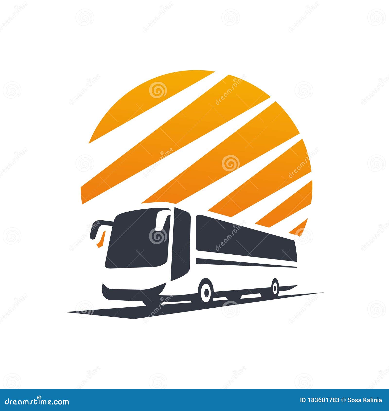 Bus logo silhouette stock vector. Illustration of drive - 183601783