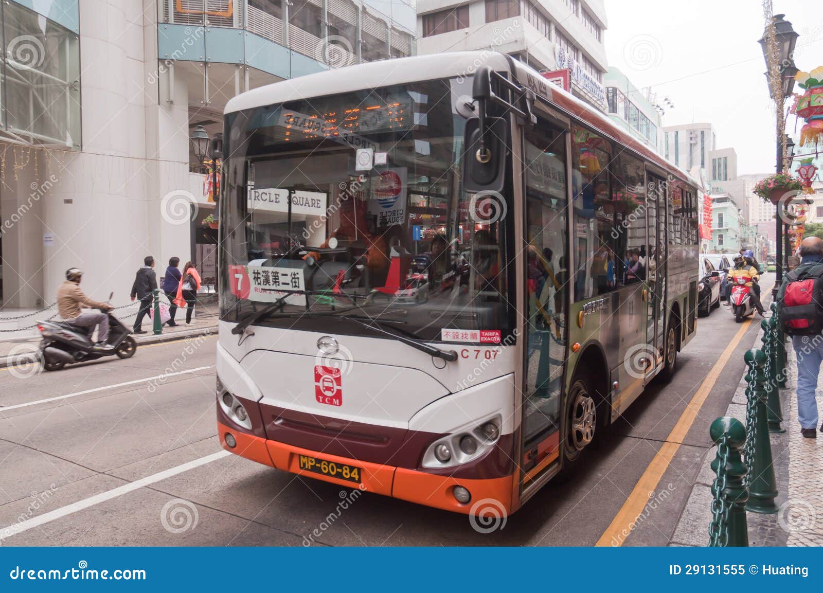 Bus in Macao immagine editoriale. Immagine di colore - 29131555