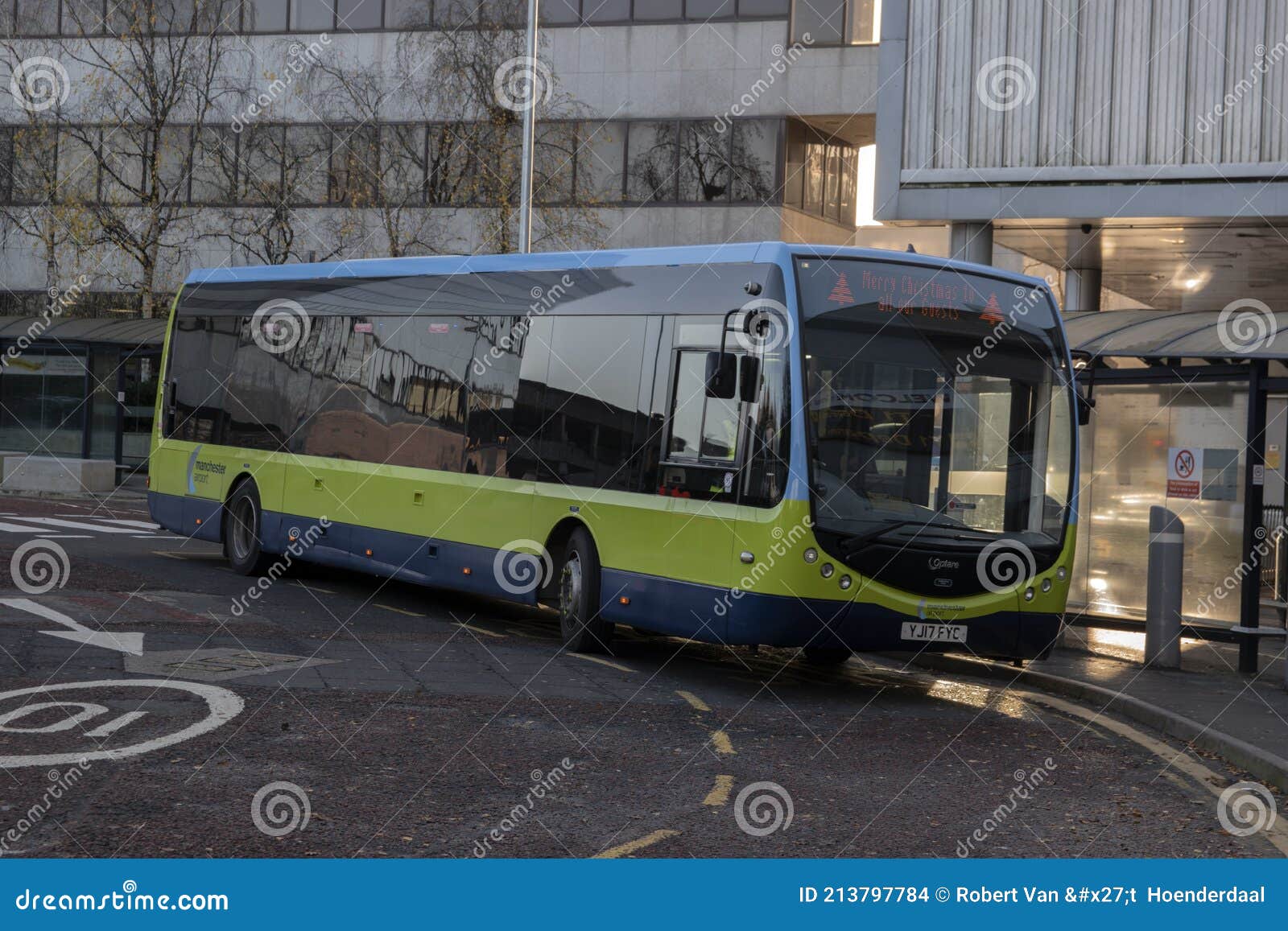 Bus at Manchester Airport England 9-12-2019 Editorial Stock Image ...