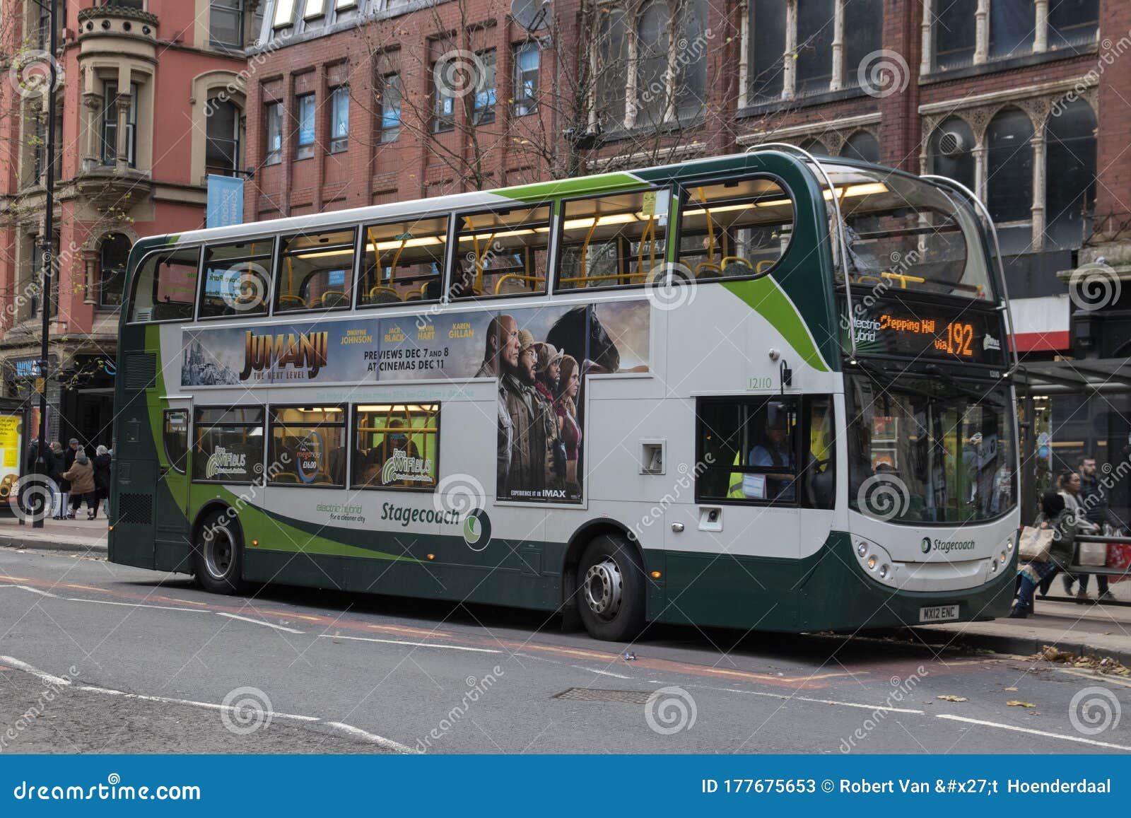 Bus 192 at Manchester England 2019 Editorial Stock Photo - Image of ...