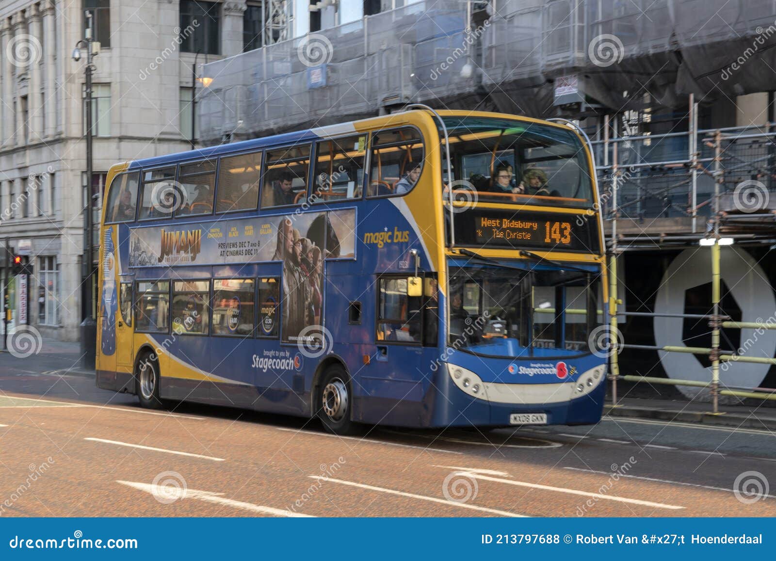 Bus 143 at Manchester England 9-12-2019 Editorial Stock Photo - Image ...