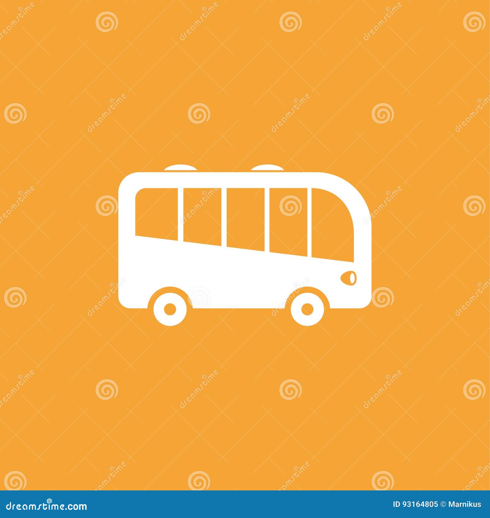 Bus modern pictogram vector illustratie. Illustration of ontwerp - 93164805