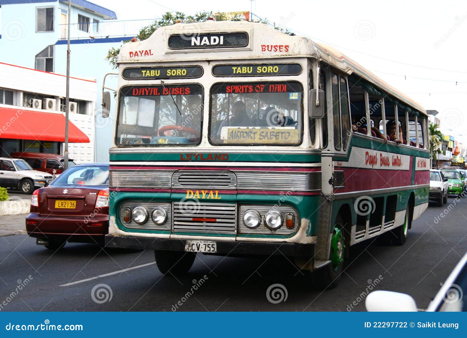 Bus in Nadi, Fiji editorial photography. Image of forest - 22297722