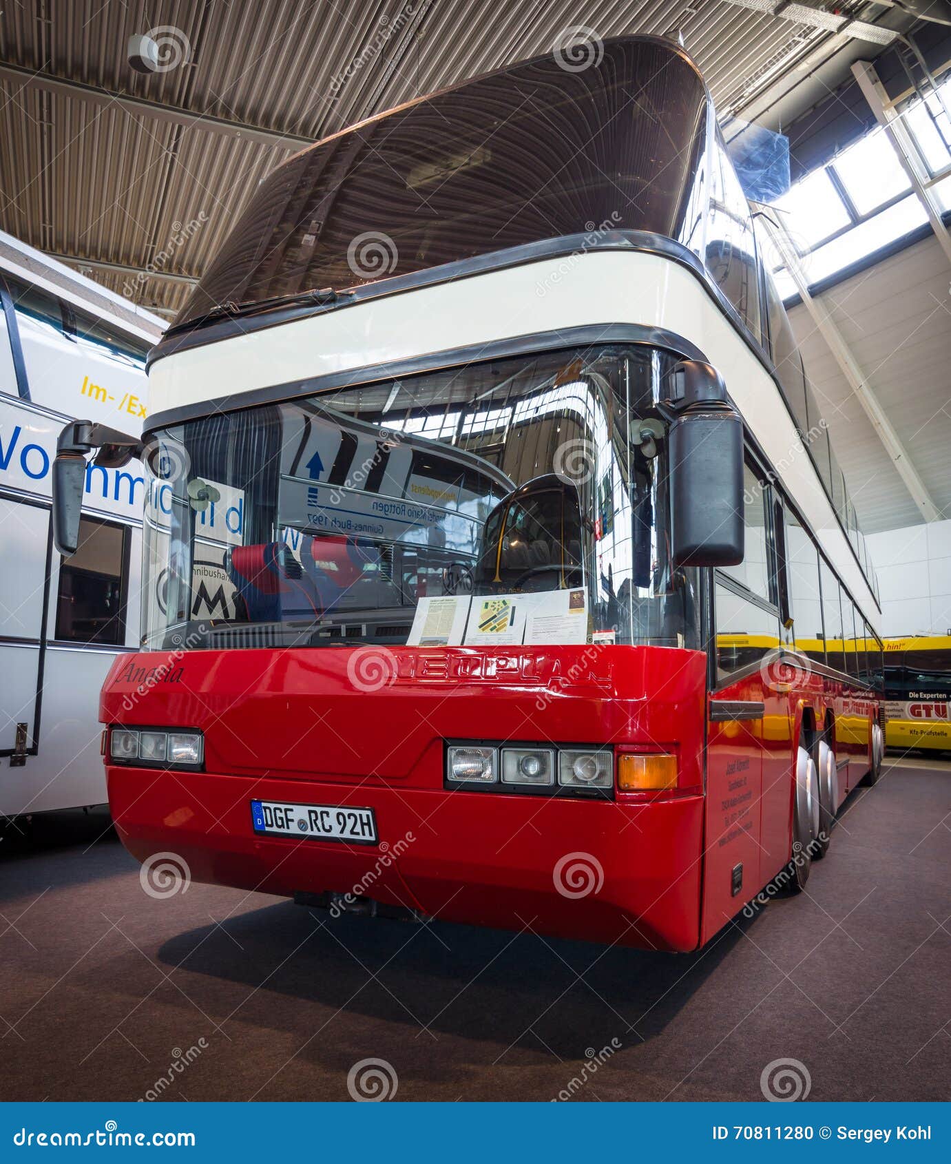 Bus NEOPLAN 128/4 Megaliner, 1993 Redaktionelles Bild - Bild von ...