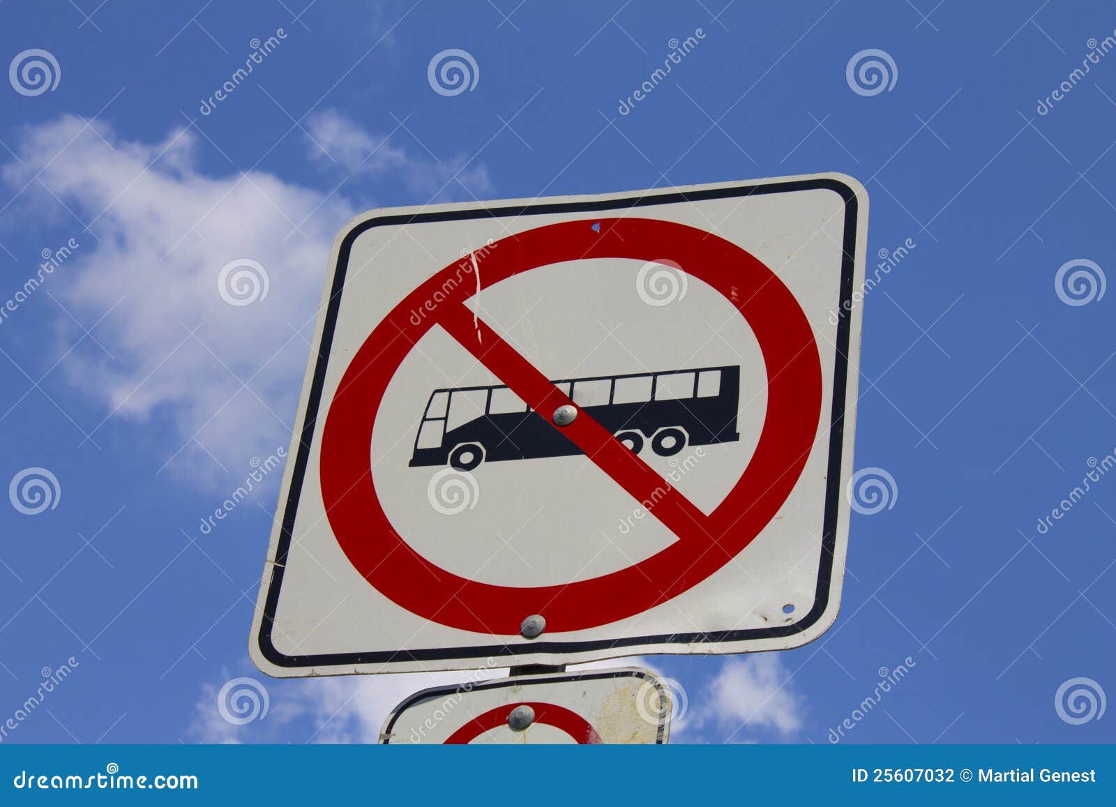 Bus not allowed sign stock photo. Image of black, allowed - 25607032