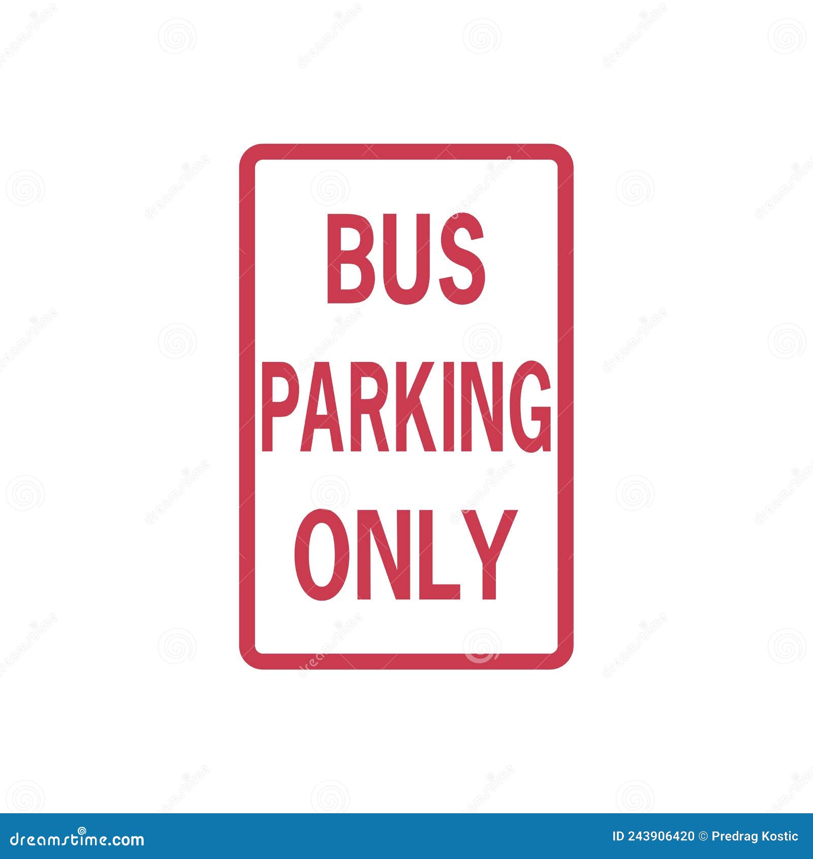Bus parking stock illustration. Illustration of white - 243906420