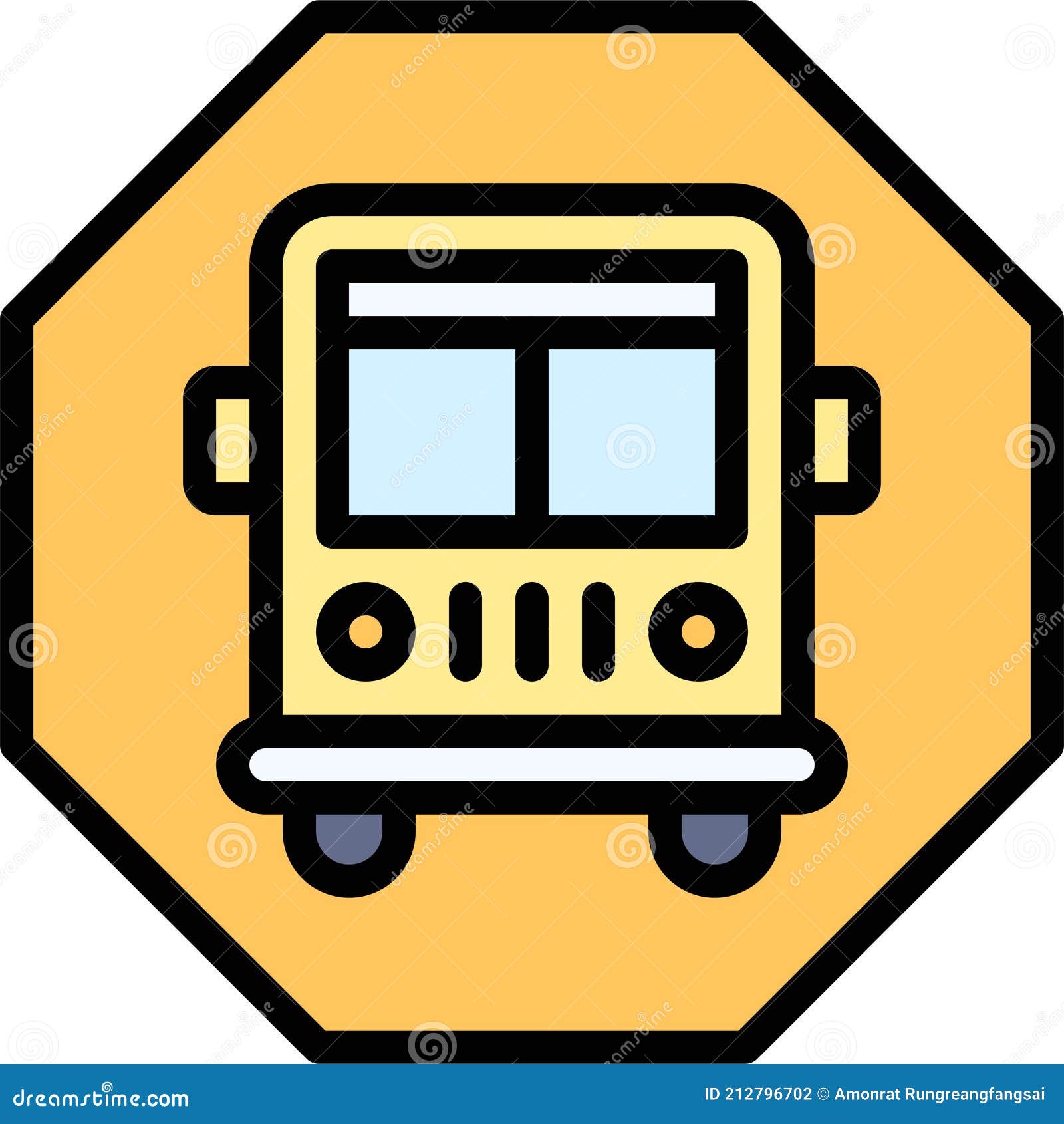 Bus Parking Sign Icon, Parking Lot Related Vector Stock Vector ...