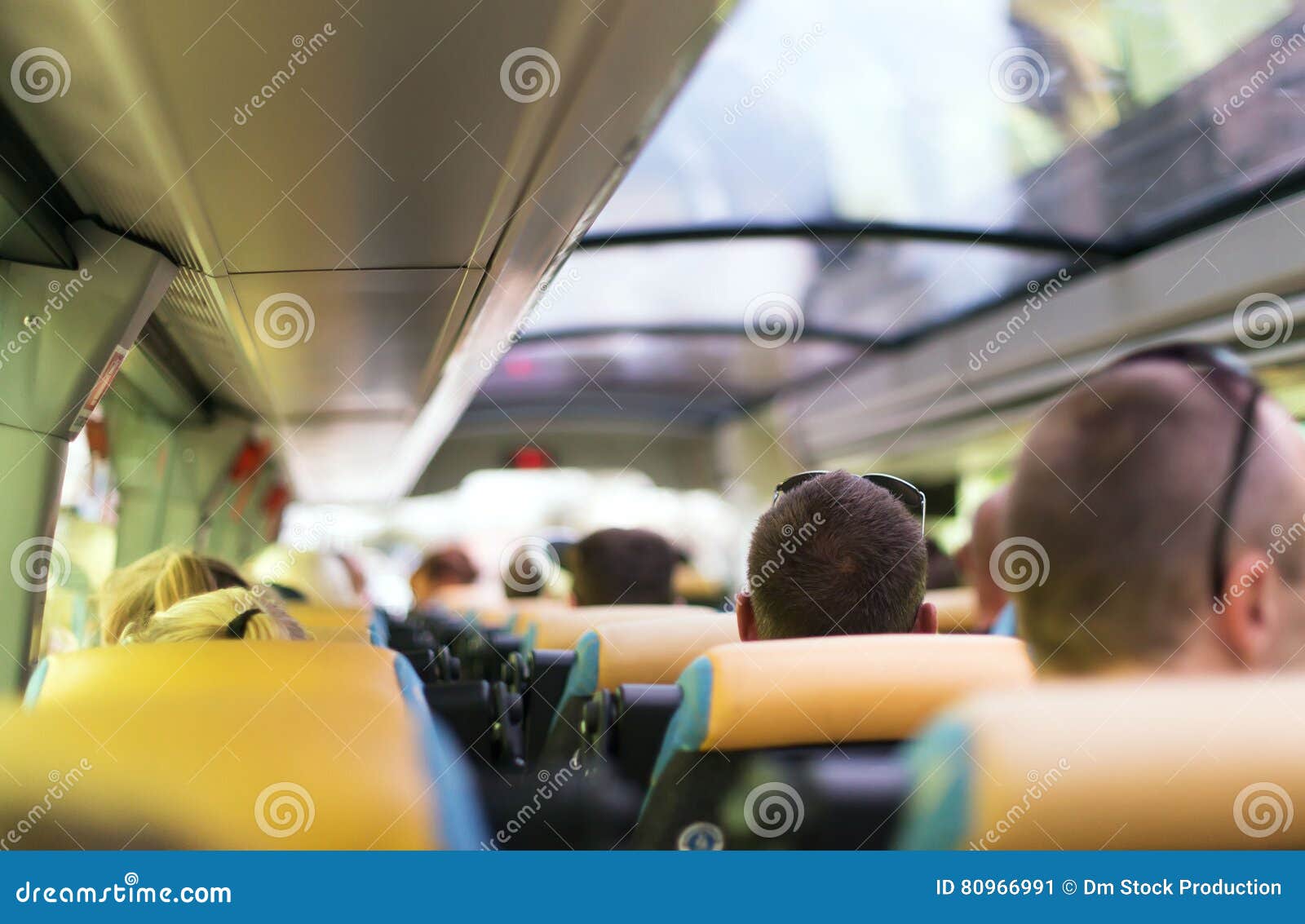Bus with passengers. stock image. Image of sightseeing - 80966991