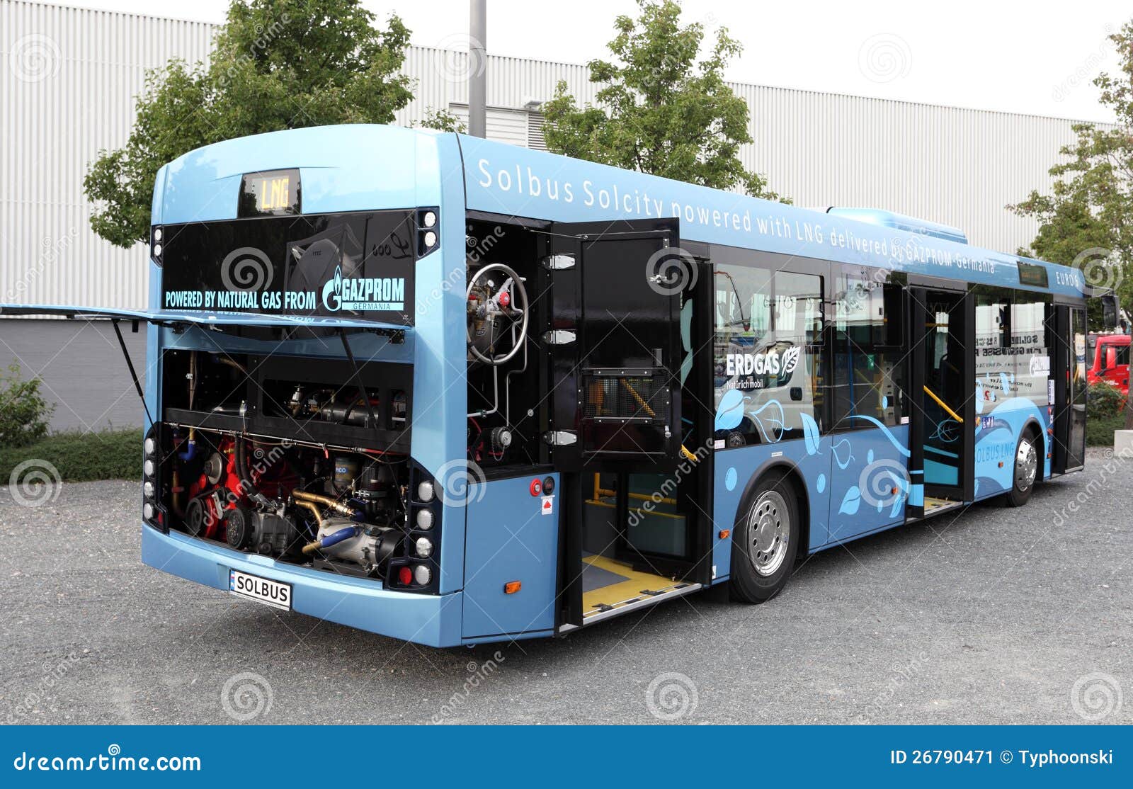Bus Powered by LNG Natural Gas Editorial Photo - Image of exhibition ...