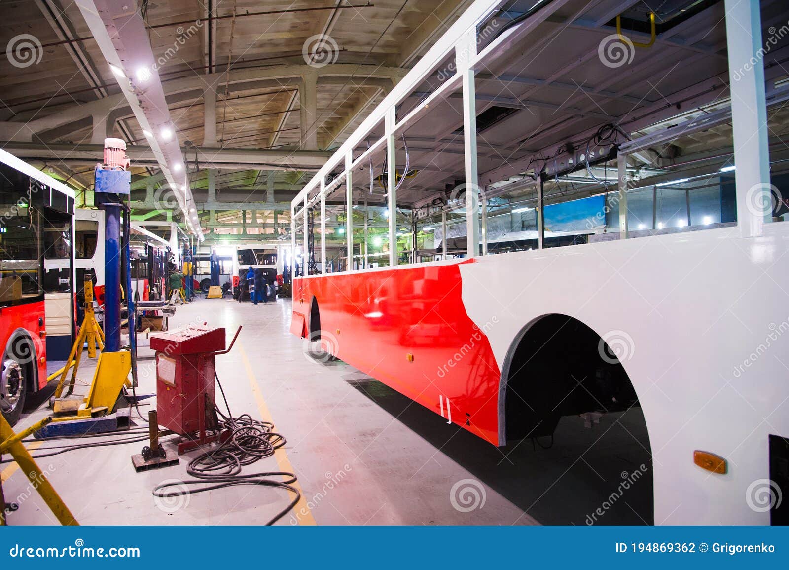 Bus production manufacture stock photo. Image of production - 194869362