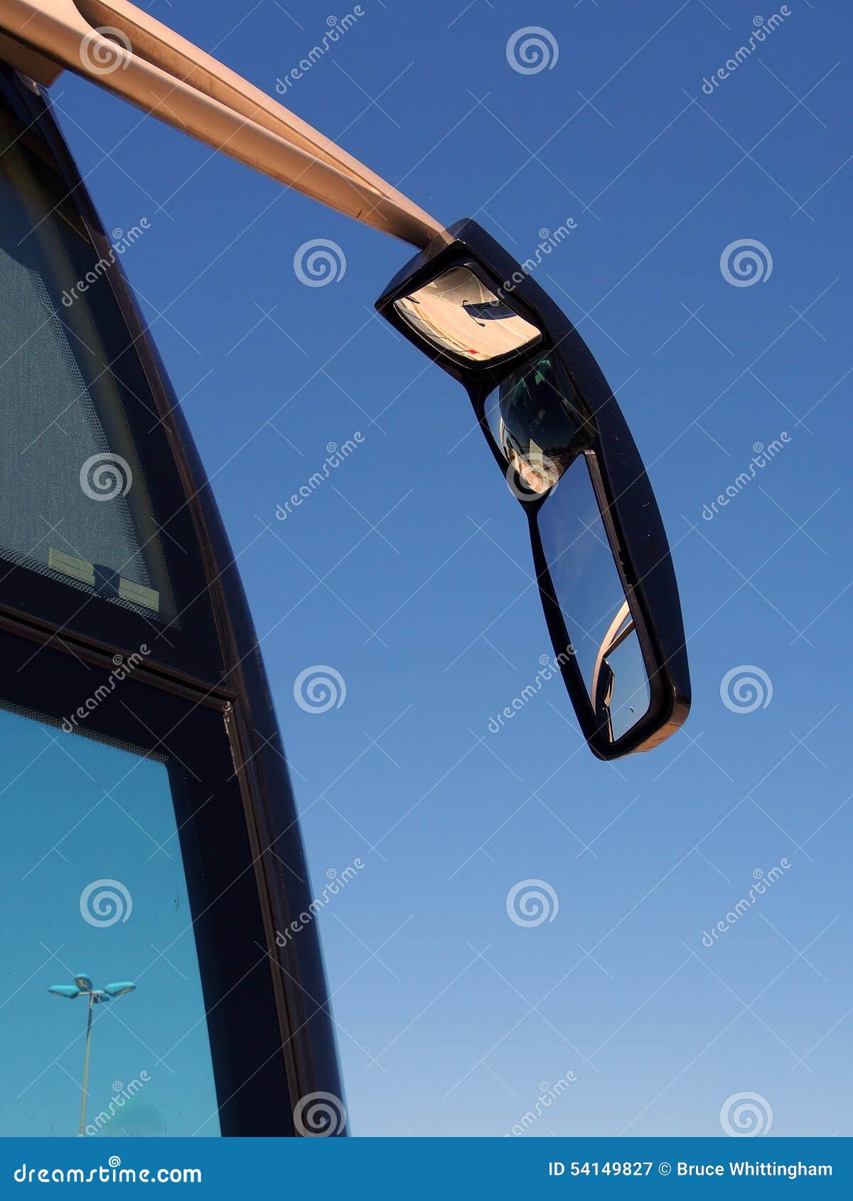 Bus Rear Vision Mirror stock image. Image of extended - 54149827