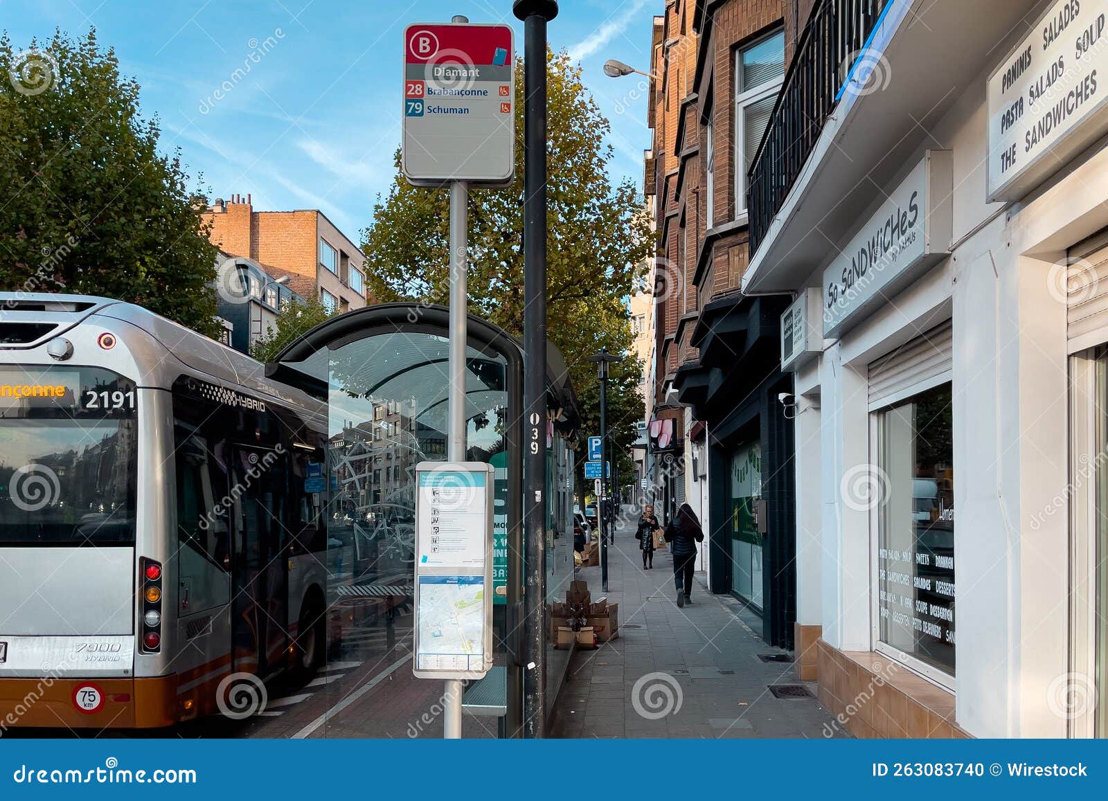 A Bus on the Road in Brussels, Belgium Editorial Image - Image of ...