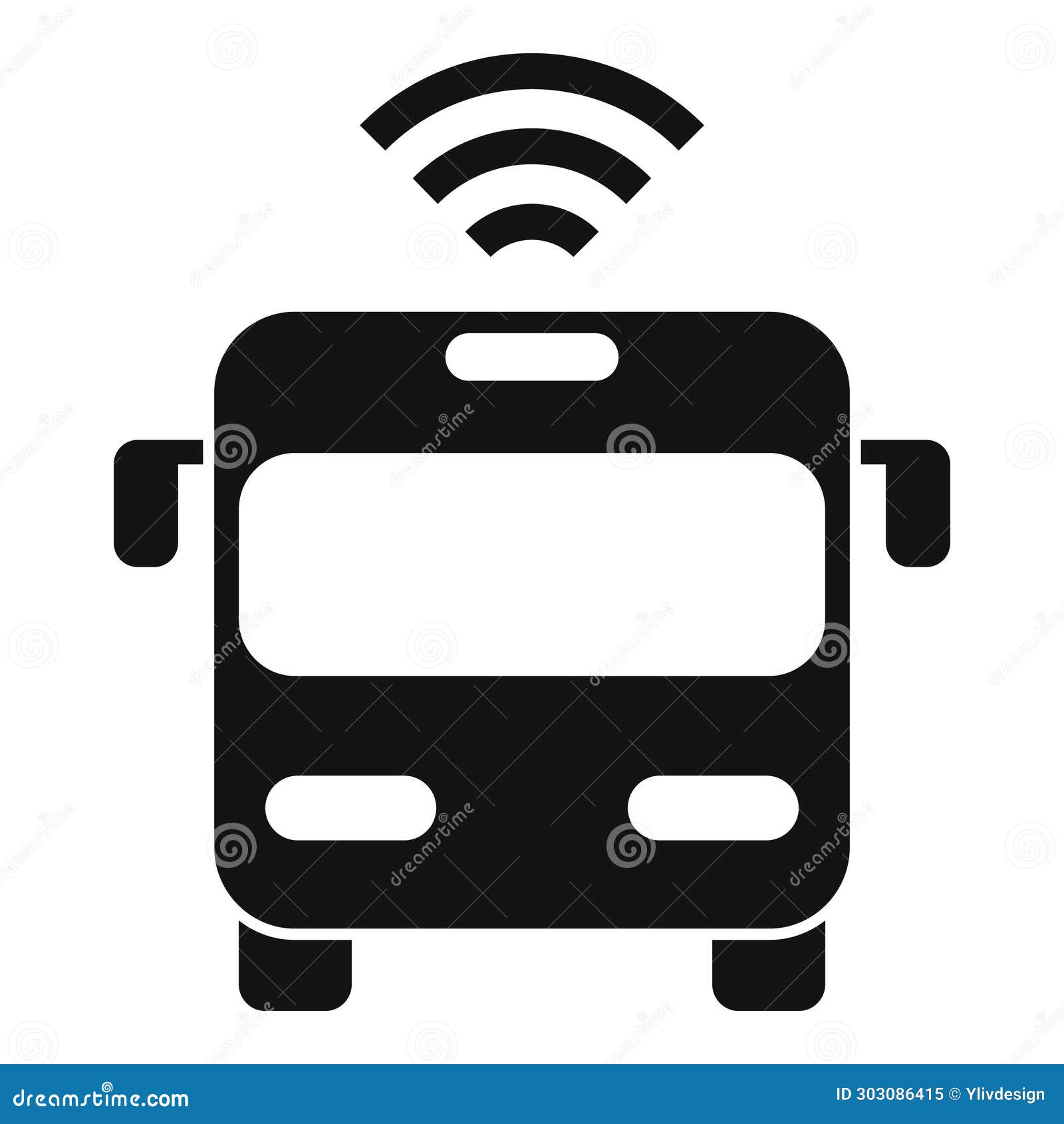 Bus Road Sensor Icon Simple Vector. Alert Care Stock Illustration ...