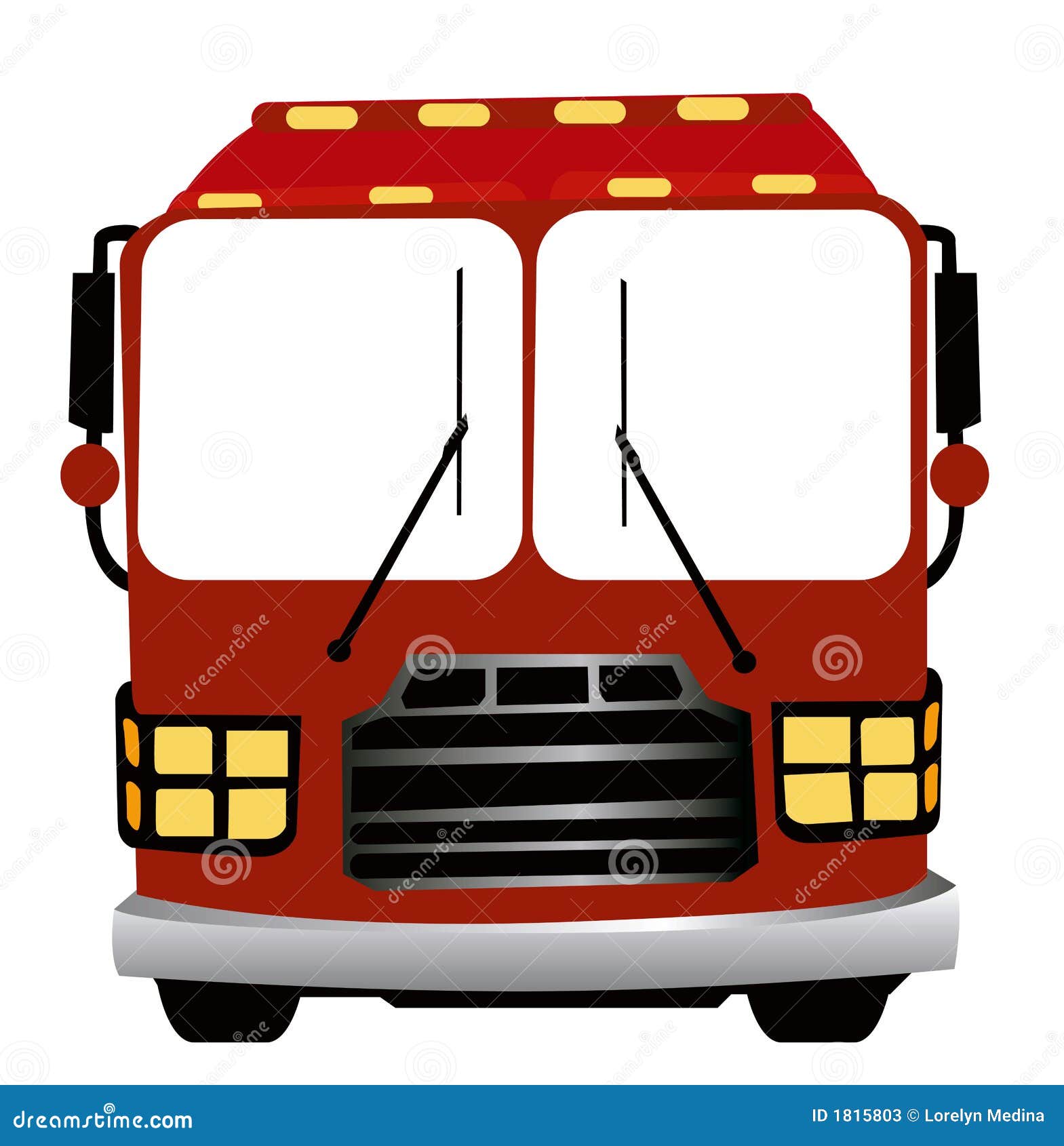 Bus Rojo stock de ilustración. Ilustración de vector, conveyance - 1815803