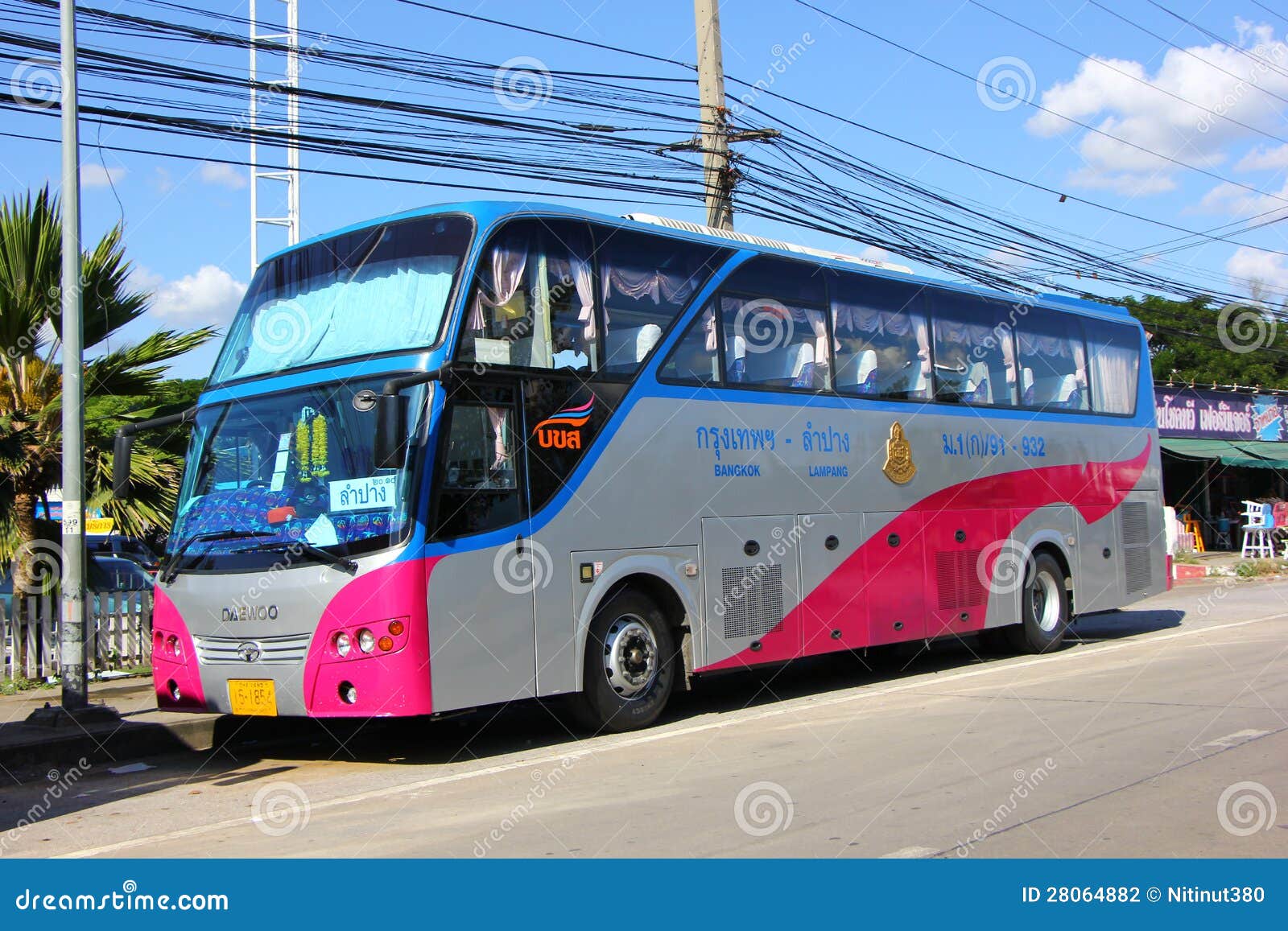Bus Route Bangkok and Lampang Editorial Photography - Image of public ...