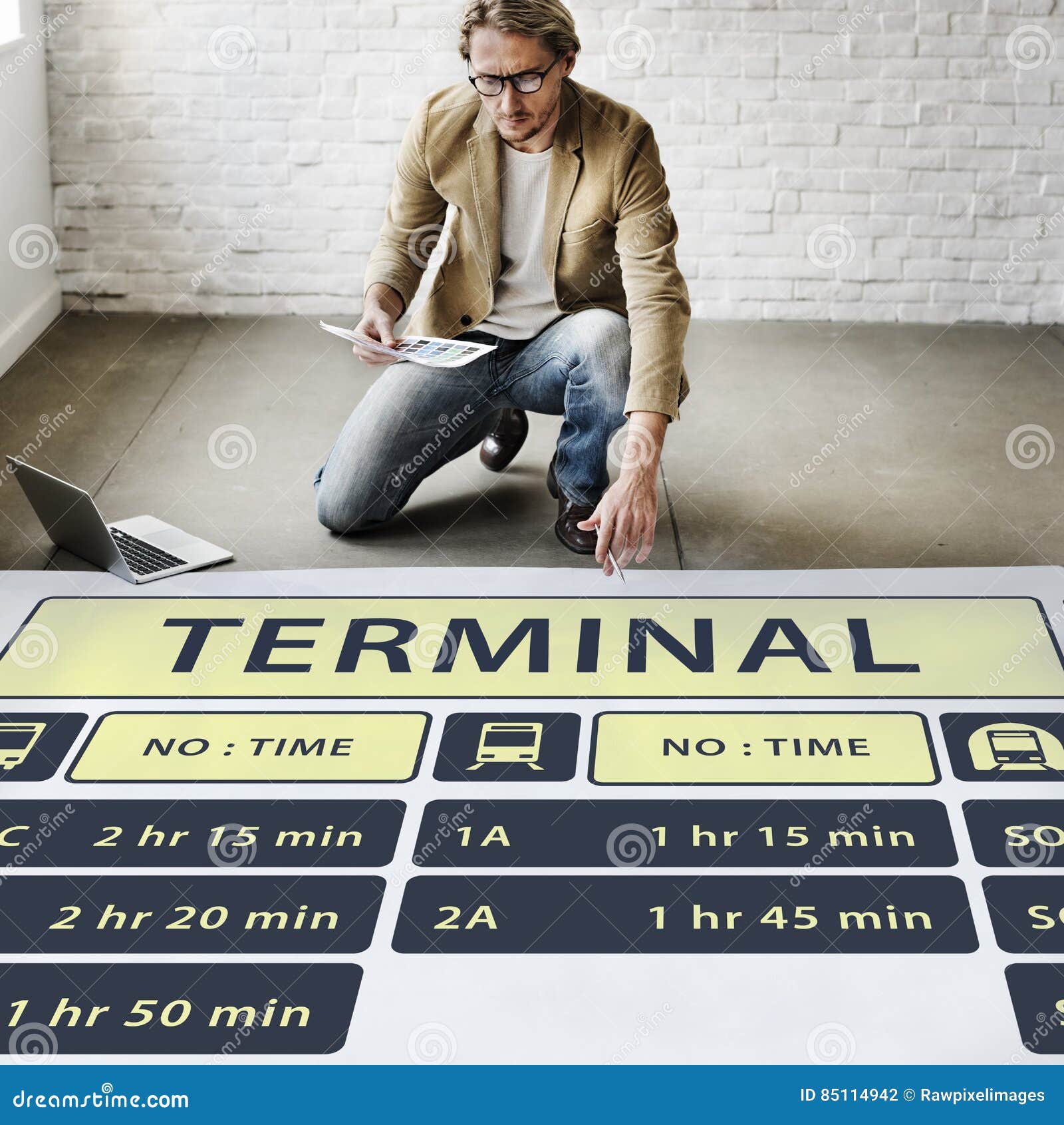 Bus Route Express Terminal Schedule Concept Stock Photo - Image of ...