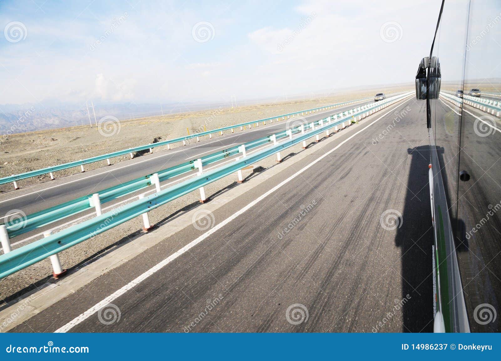 The bus running on highway stock image. Image of highway - 14986237