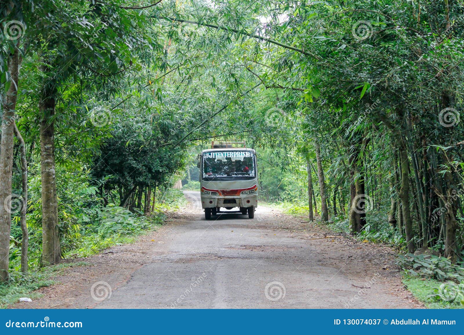 A Bus Running on a Rural Road Editorial Photography - Image of rural ...