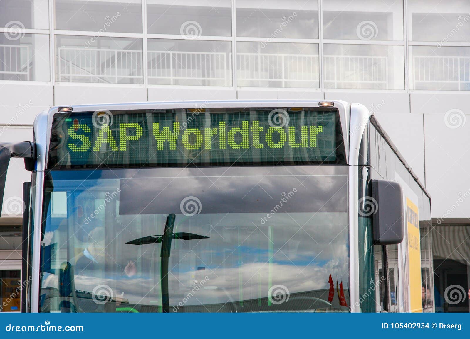 Bus of SAP Worldtour Program at CeBIT Trade Show Editorial Stock Image ...