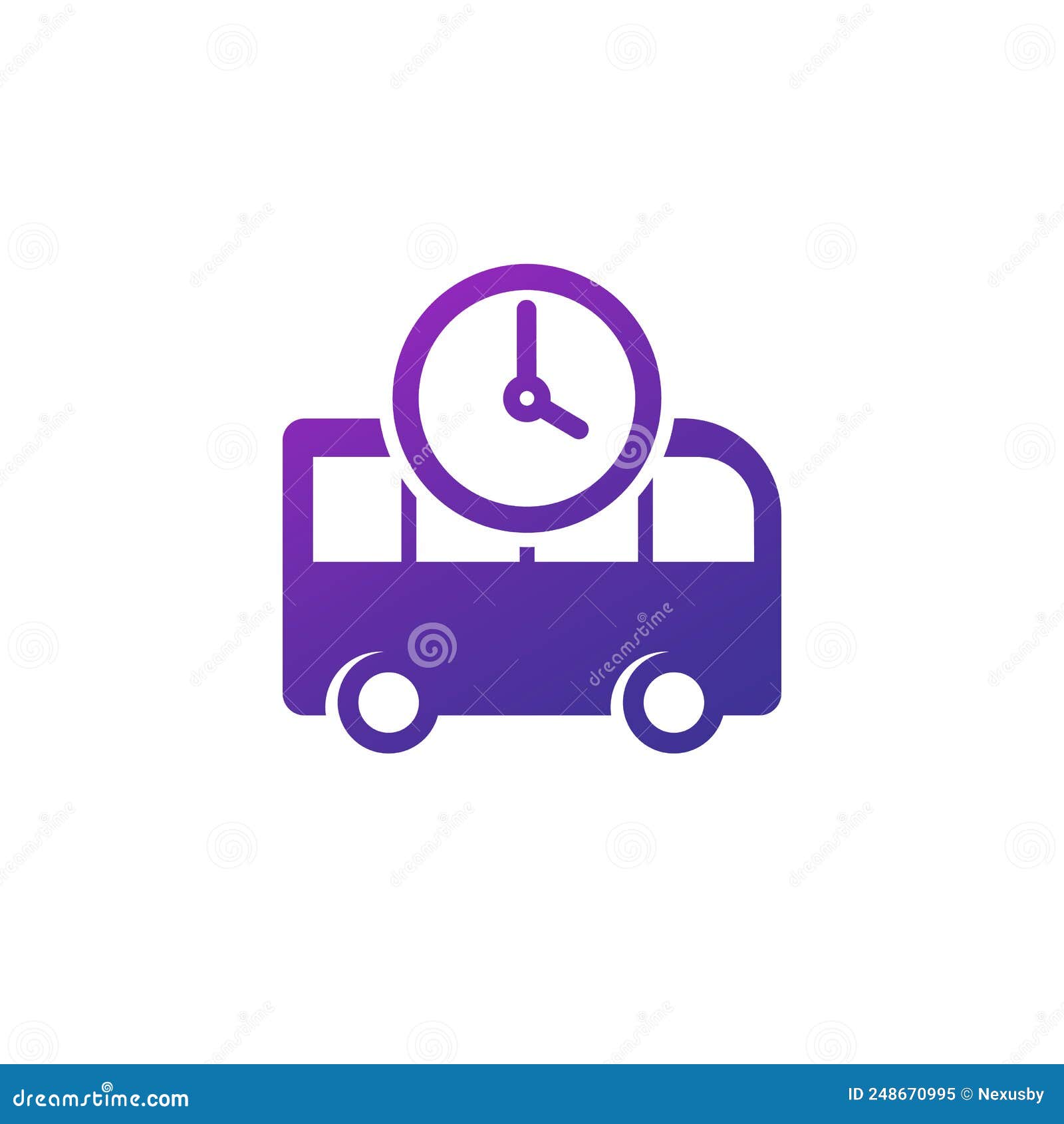 Bus Schedule, Arrival Time Icon Stock Vector - Illustration of urban ...